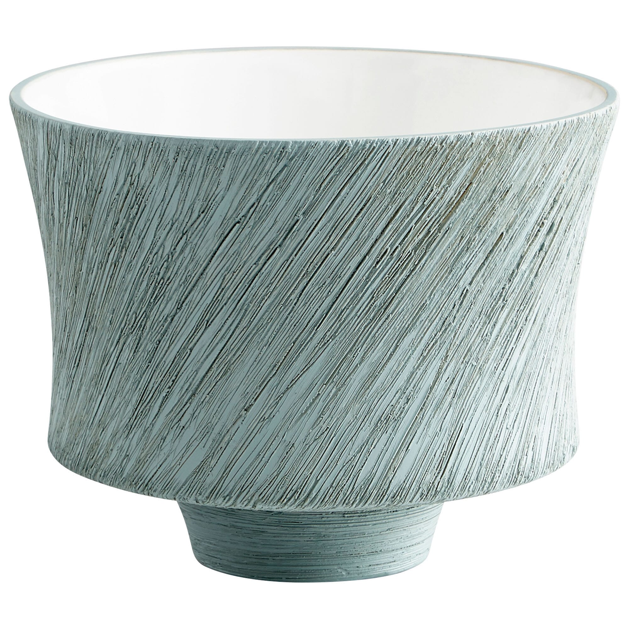 Cyan Design Small Selena Slab Planter in Oyster Blue - LightsOnline.com