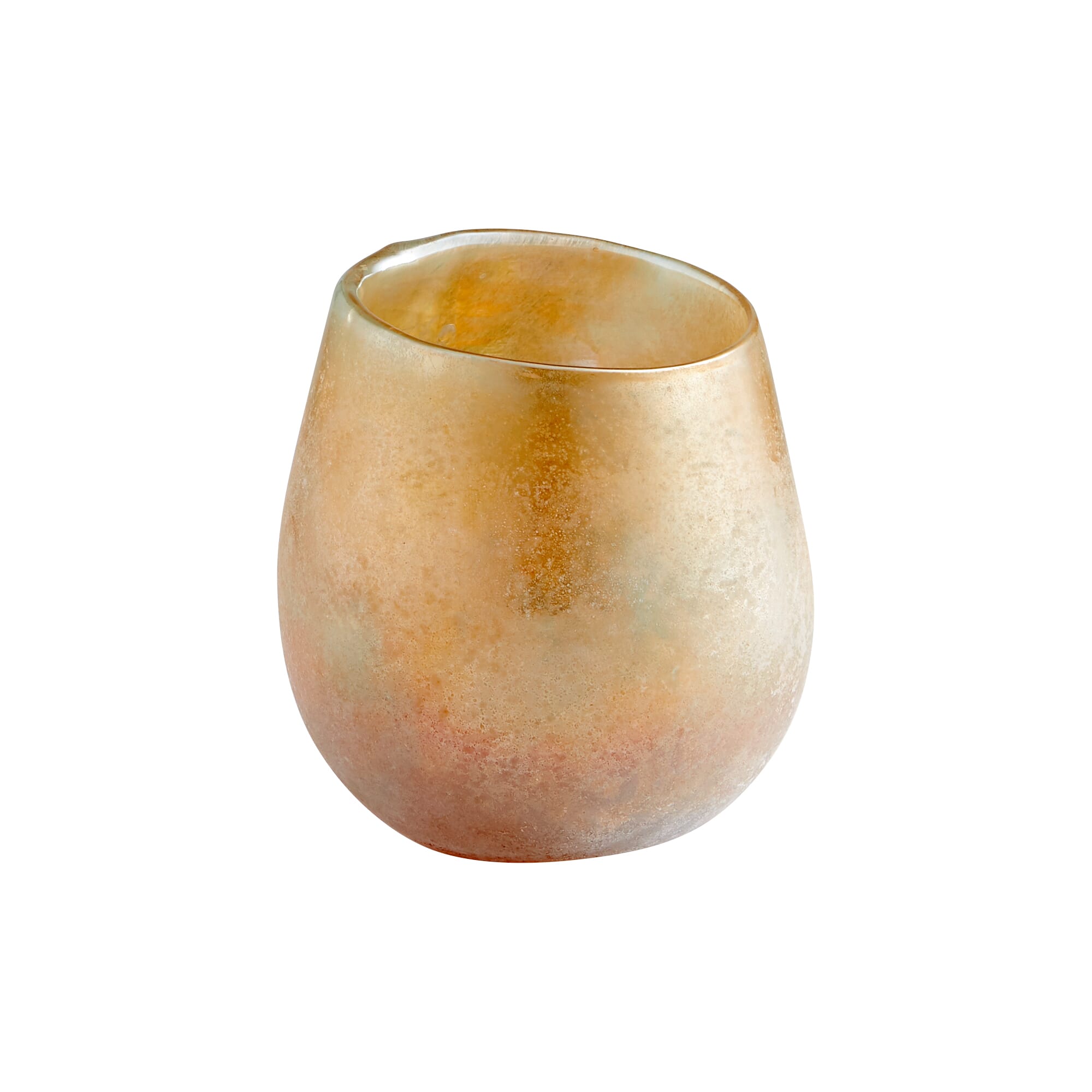 Small Oberon Vase in Amber Scavo - LightsOnline.com