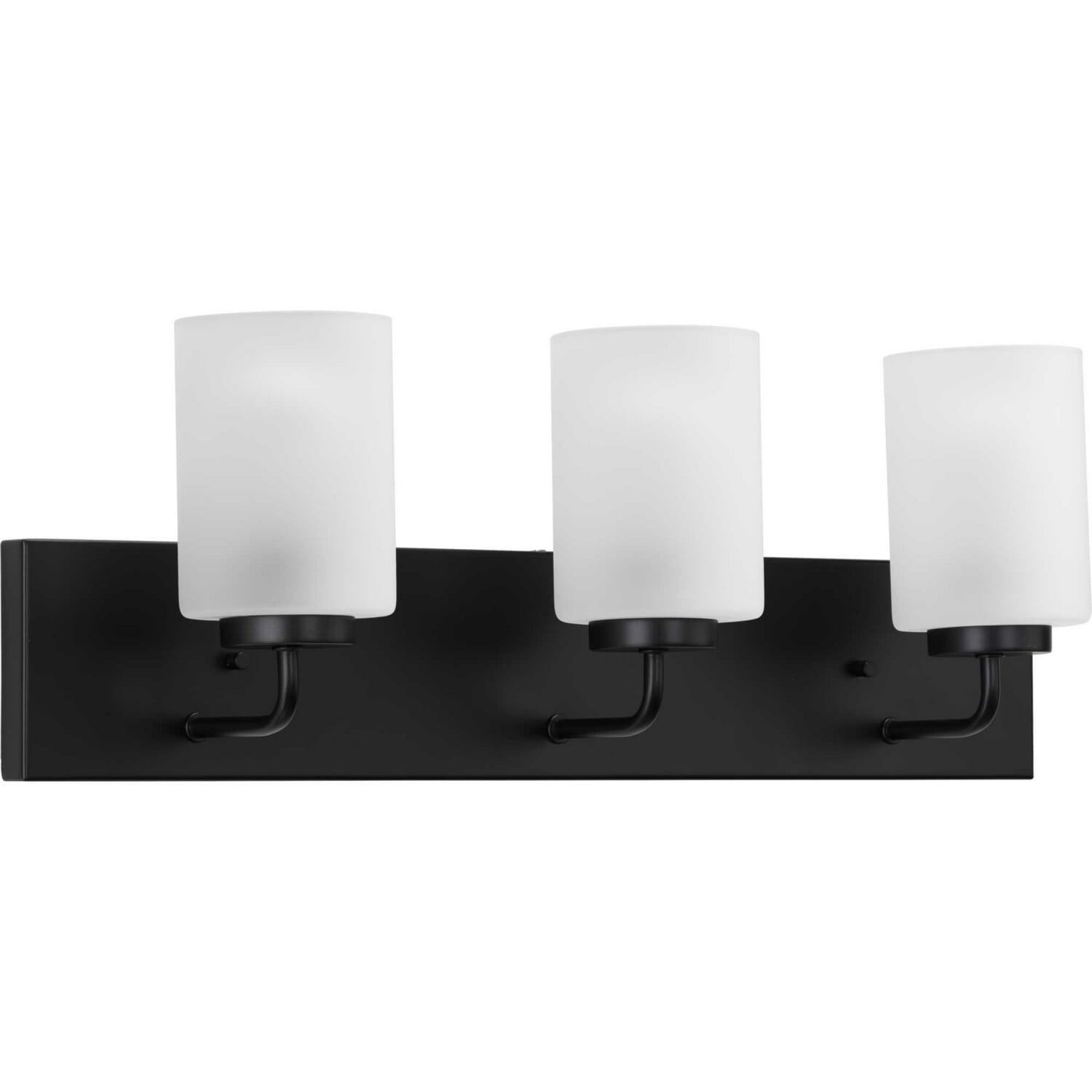 Matte Black Three Light Bath Bracket from the Merry Collection ...