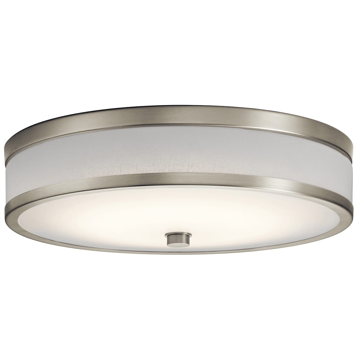 Pira LED 15 Inch Flush Mount Round Ceiling Light in Brushed Nickel ...