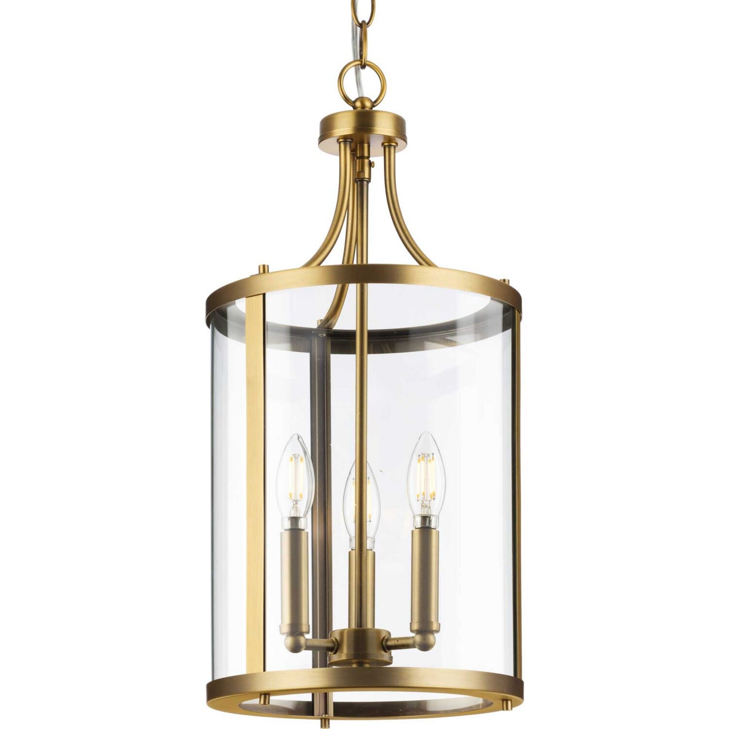 Vintage Brass Three Light Hall & Foyer Light from the Gilliam ...