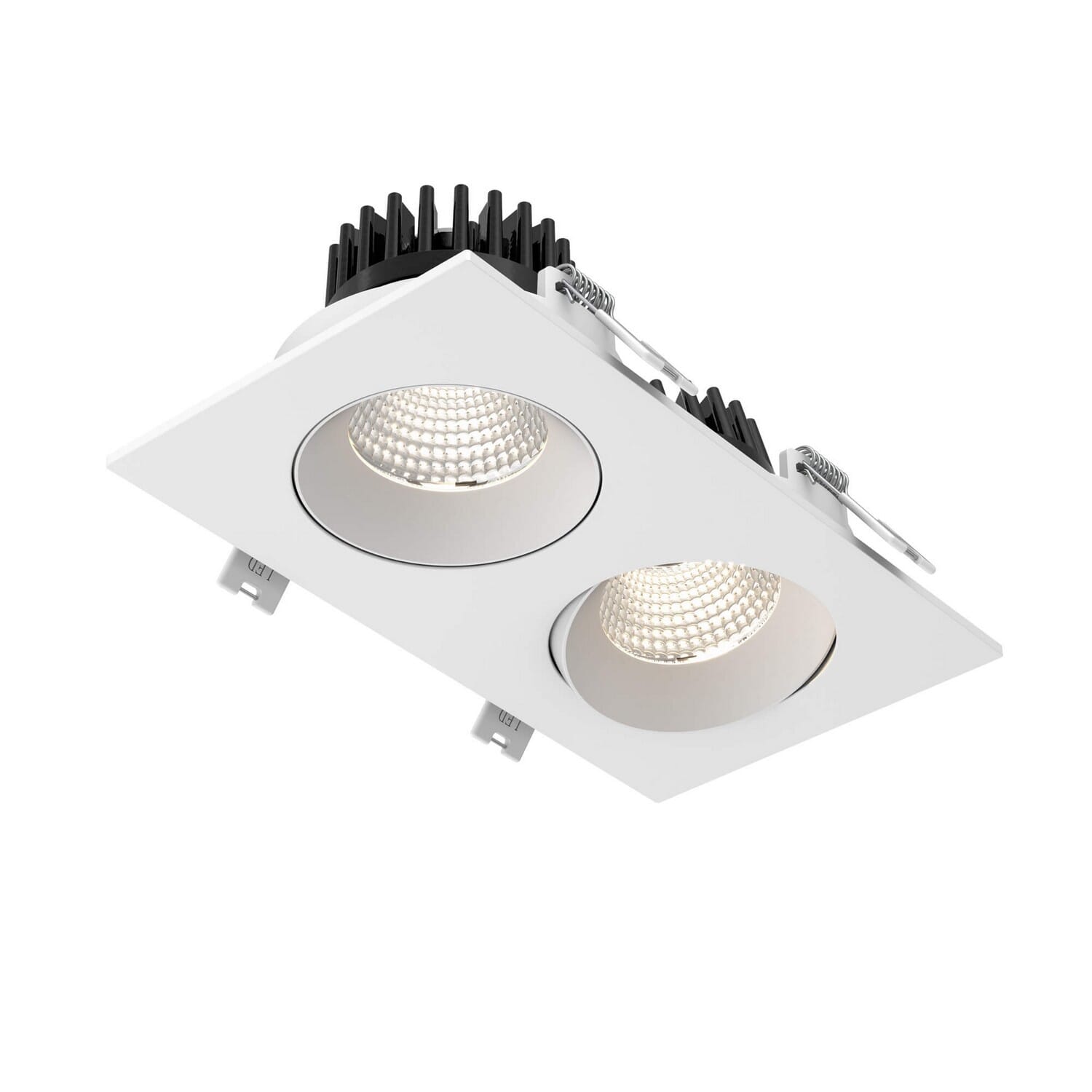 White Double Recessed - LightsOnline.com