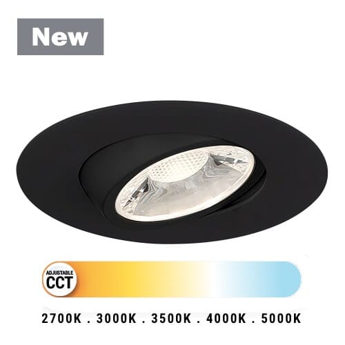 Black LED Gimbal from the Midway Collection - LightsOnline.com