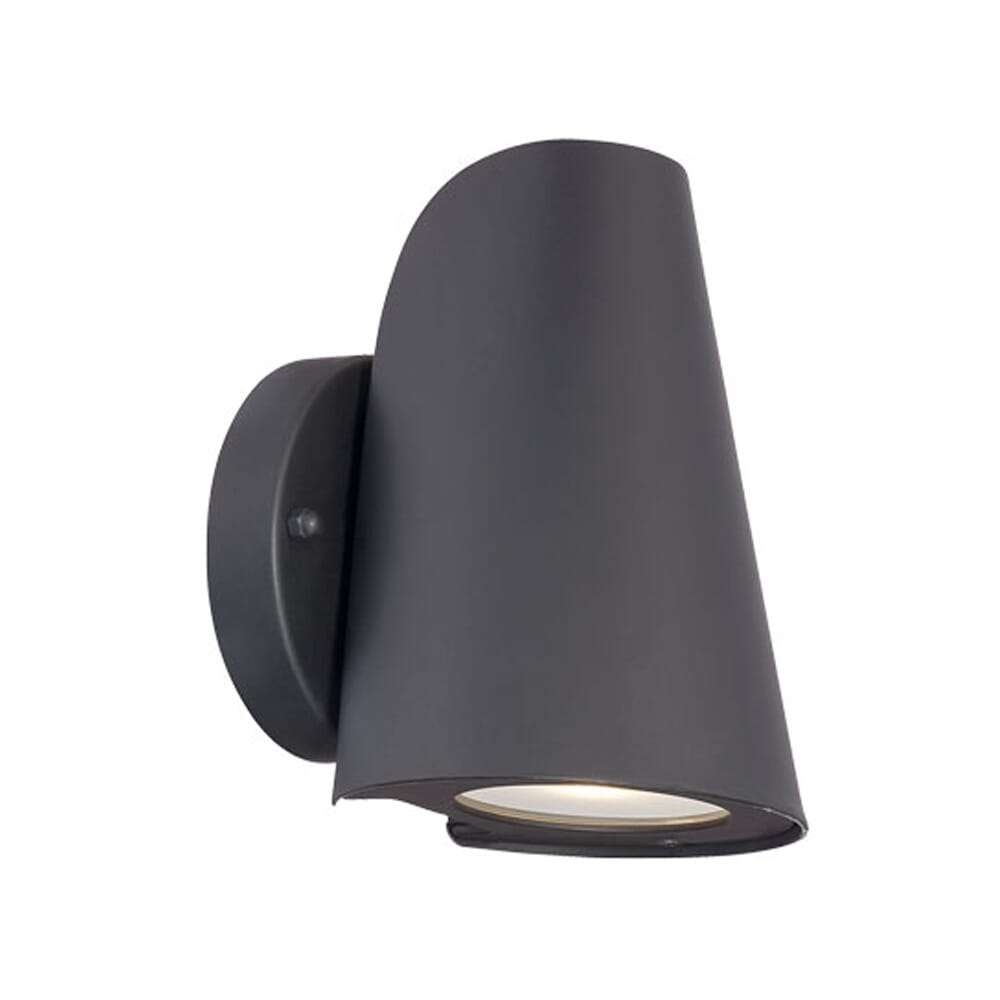 Integrated LED 1-Light Matte Black Wall Light - LightsOnline.com