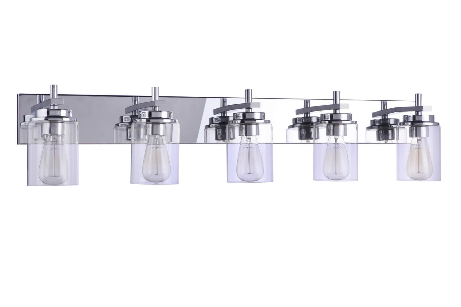 Reeves 5-Light Bathroom Vanity Light in Chrome - LightsOnline.com