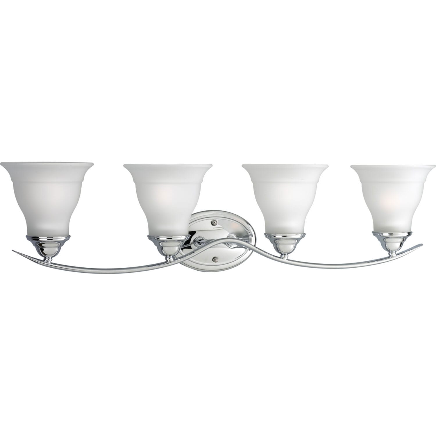 Polished Chrome Four Light Bath Bracket from the Trinity Collection ...