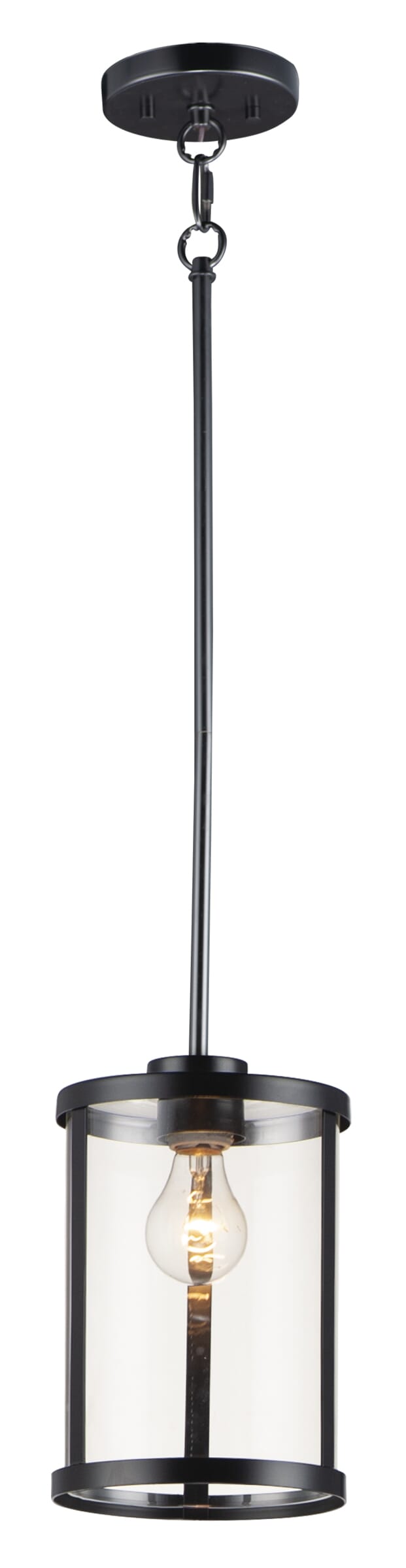 Maxim Sentinel 7" Pendant Light in Black - LightsOnline.com