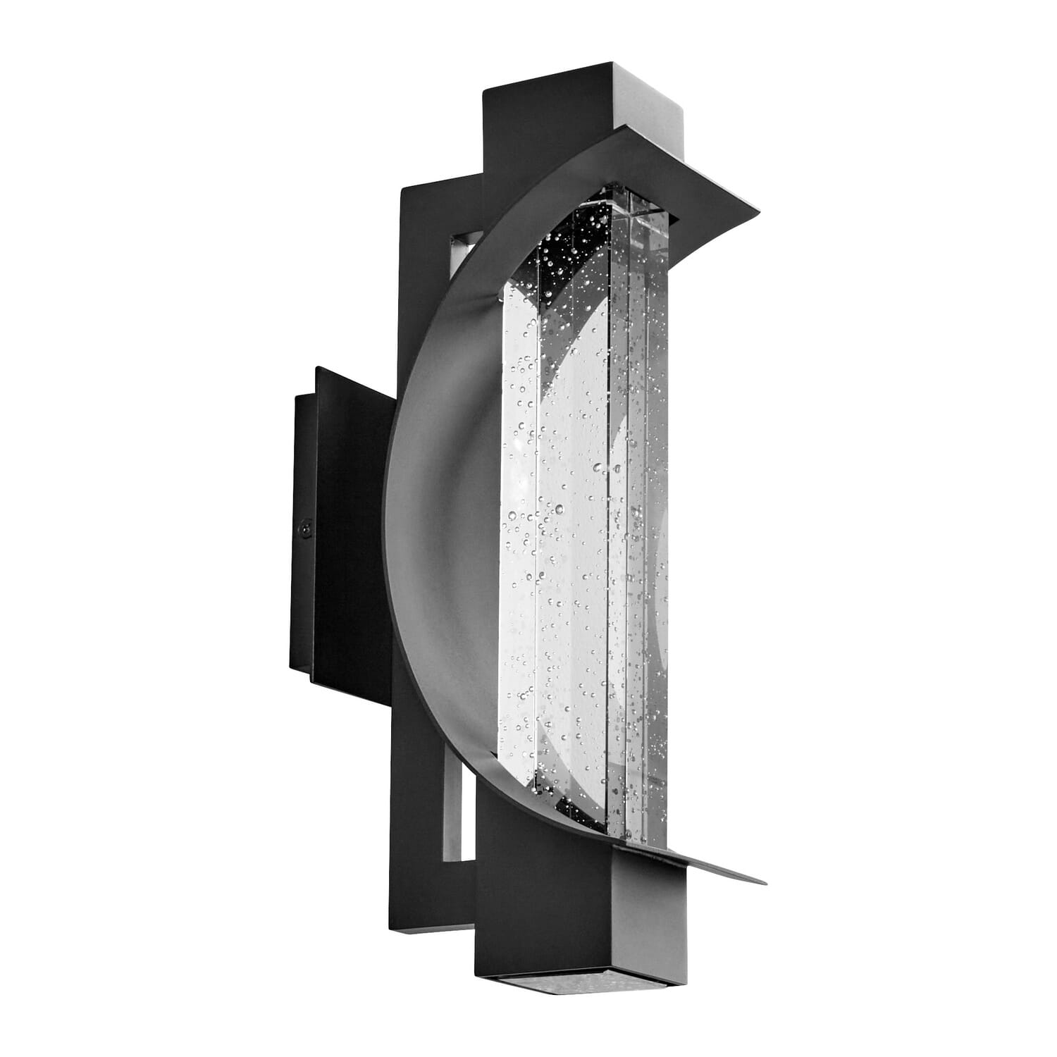 Black LED Outdoor Wall Sconce from the Albedo Collection - LightsOnline.com