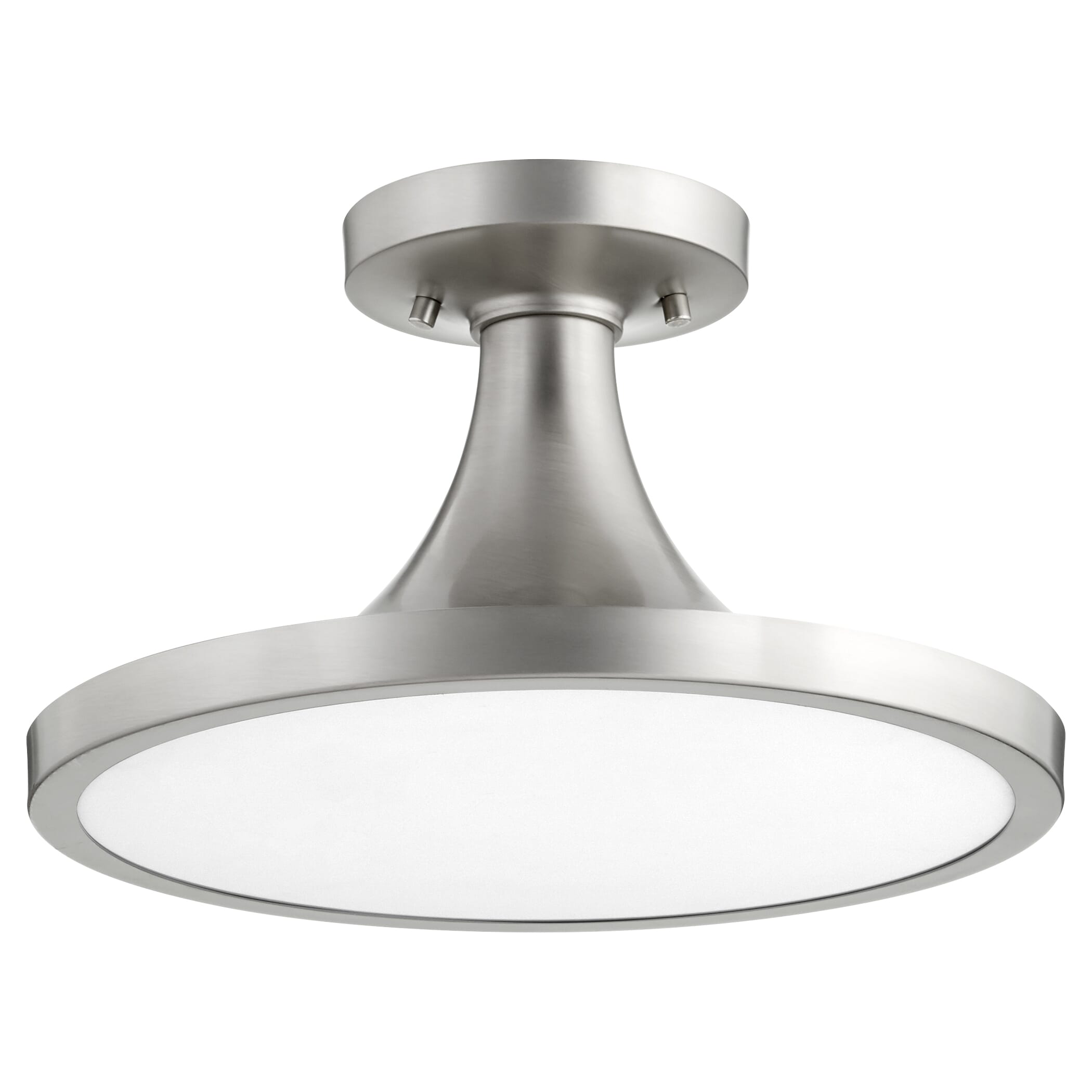 Quorum Bugle 15" Ceiling Light in Satin Nickel - LightsOnline.com