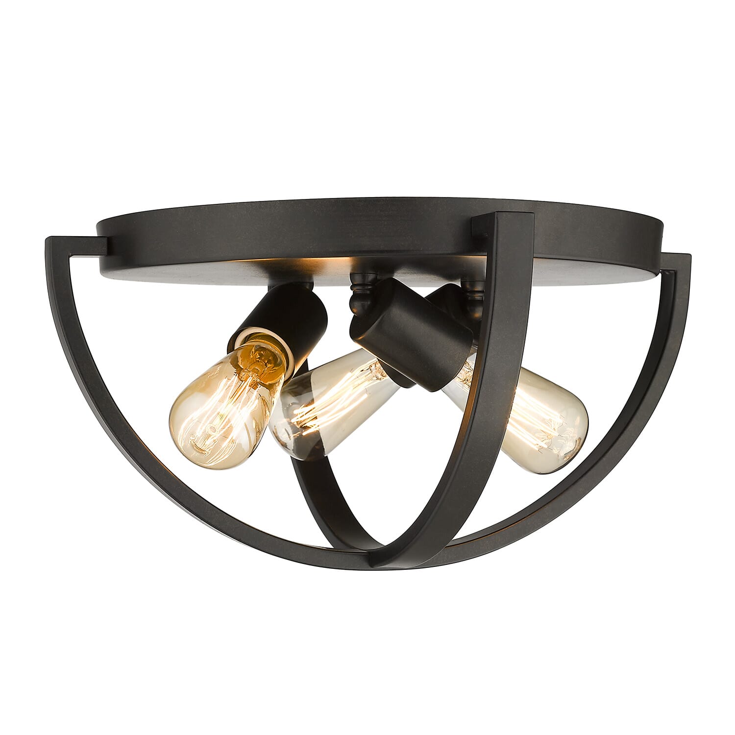 Golden Colson 3-Light 14" Ceiling Light in Etruscan Bronze ...