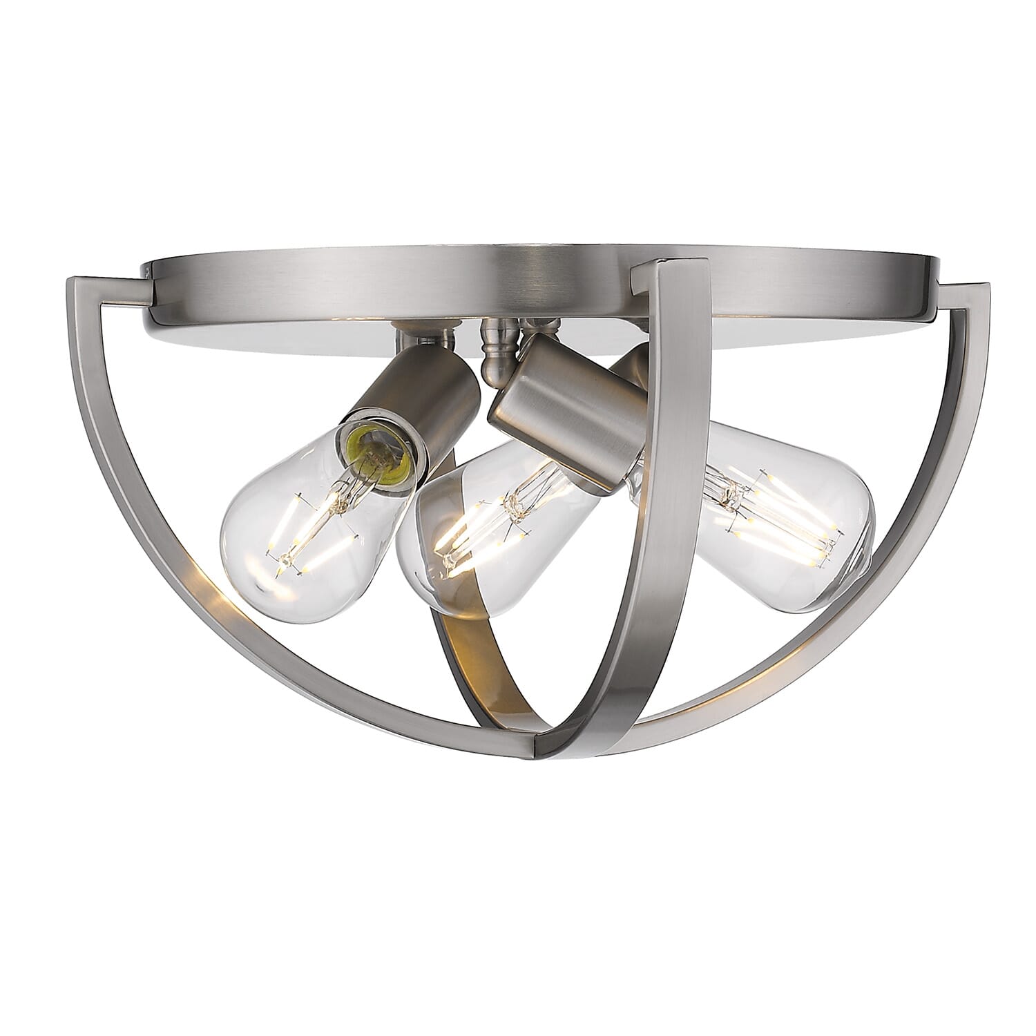 Golden Colson 3-Light 14" Ceiling Light in Pewter - LightsOnline.com