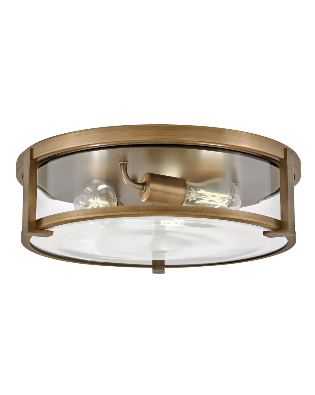 Brushed Bronze LED Flush Mount from the Lowell Collection - LightsOnline.com
