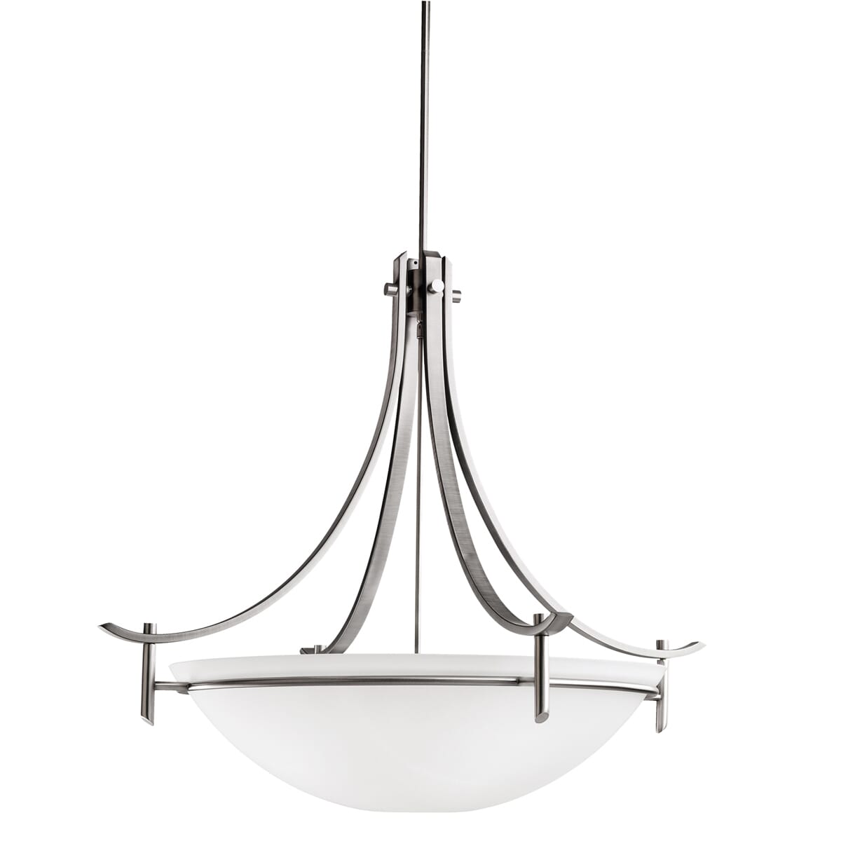 Olympia 5-Light Inverted Pendant in Antique Pewter - LightsOnline.com