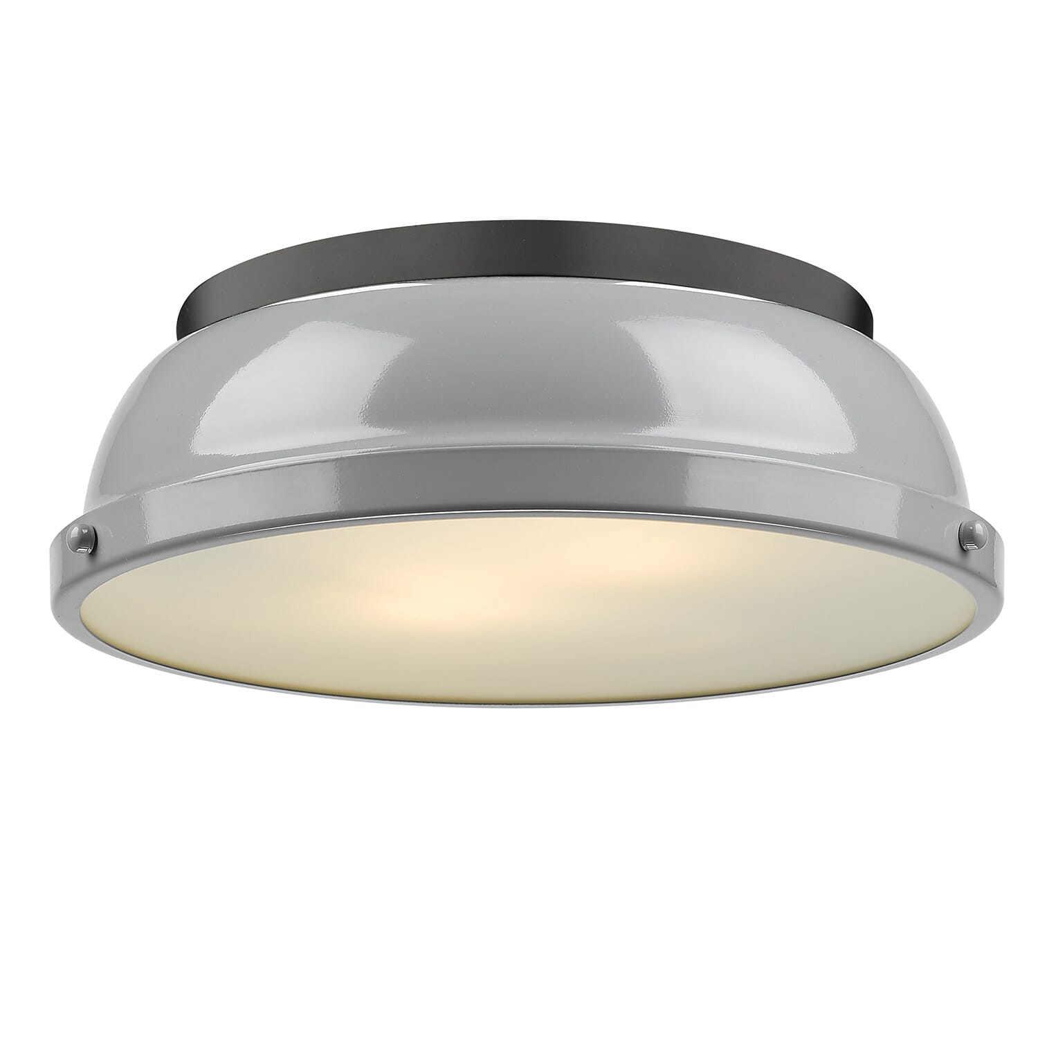 Golden Duncan 2-Light 14" Ceiling Light in Matte Black and Gray ...