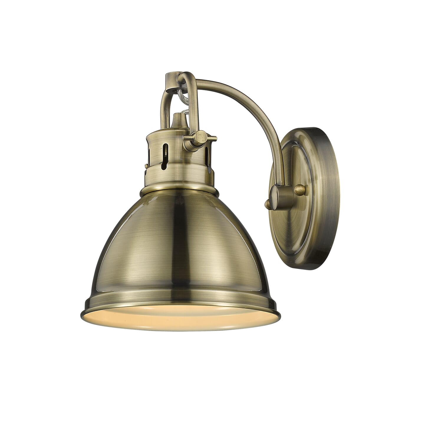 Golden Duncan Wall Sconce in Aged Brass - LightsOnline.com