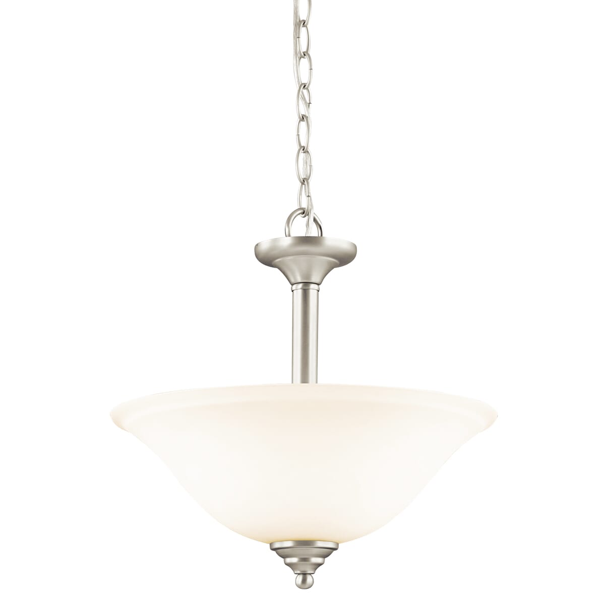 Wynberg 2-Light 15" Inverted Pendant/Semi-Flush in Brushed Nickel ...
