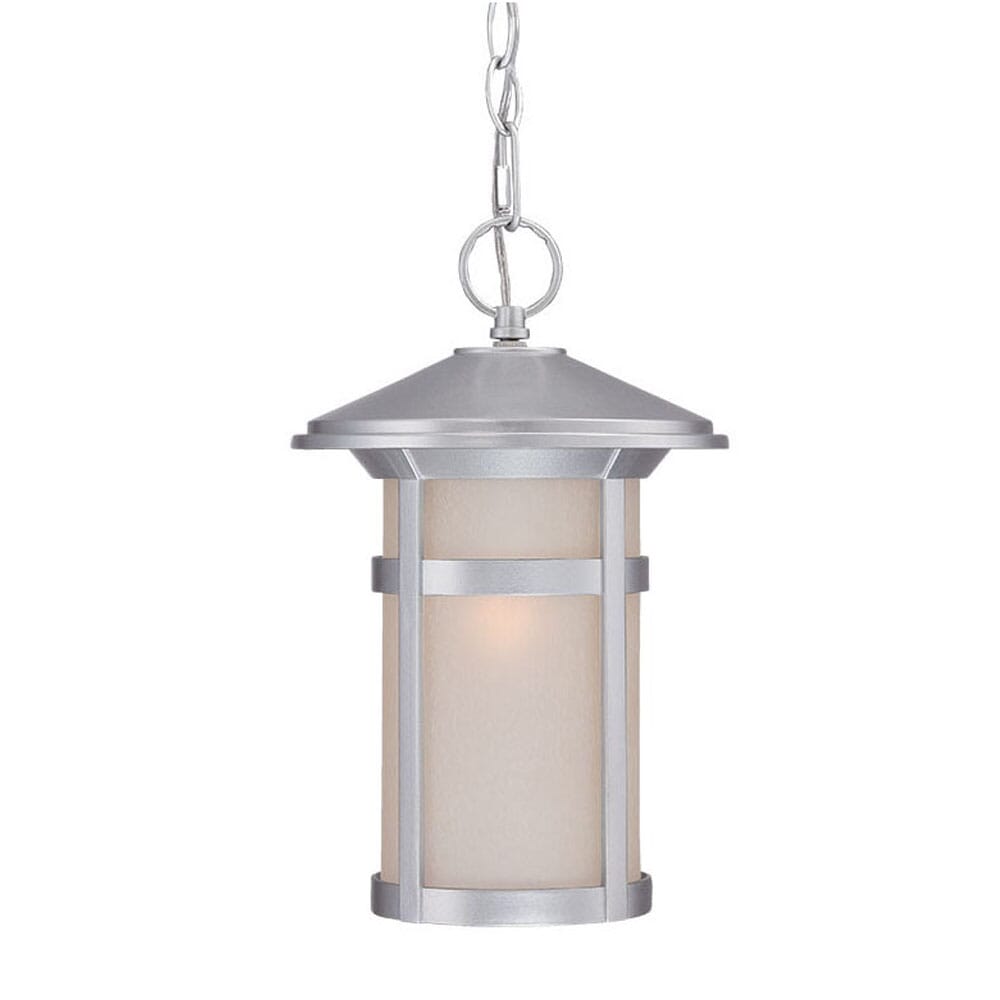 Brushed Silver One Light Hanging Lantern from the Phoenix Collection ...