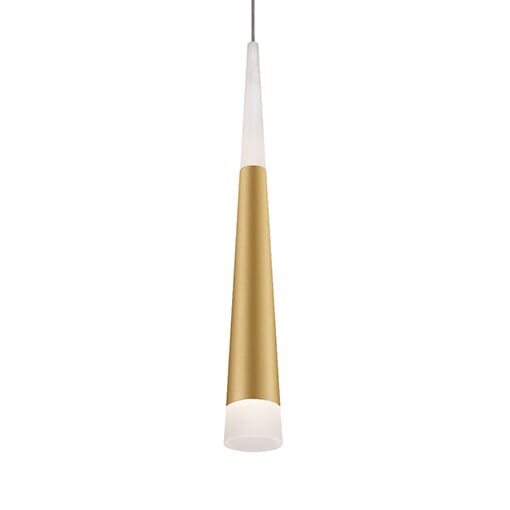 Ultra Pendant Light in Brushed Gold - LightsOnline.com
