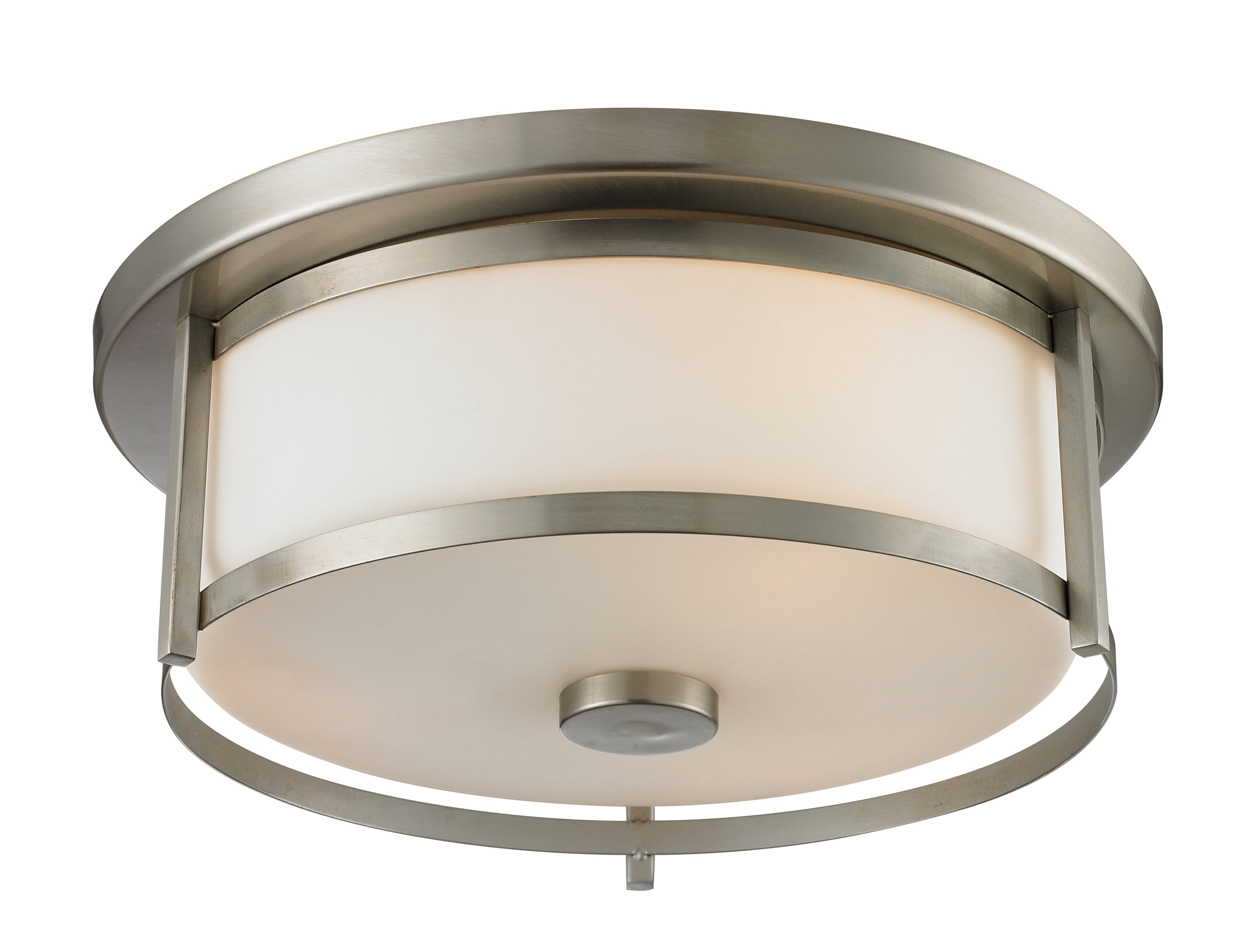 Savannah 2-Light Flush Mount Ceiling Light In Brushed Nickel ...
