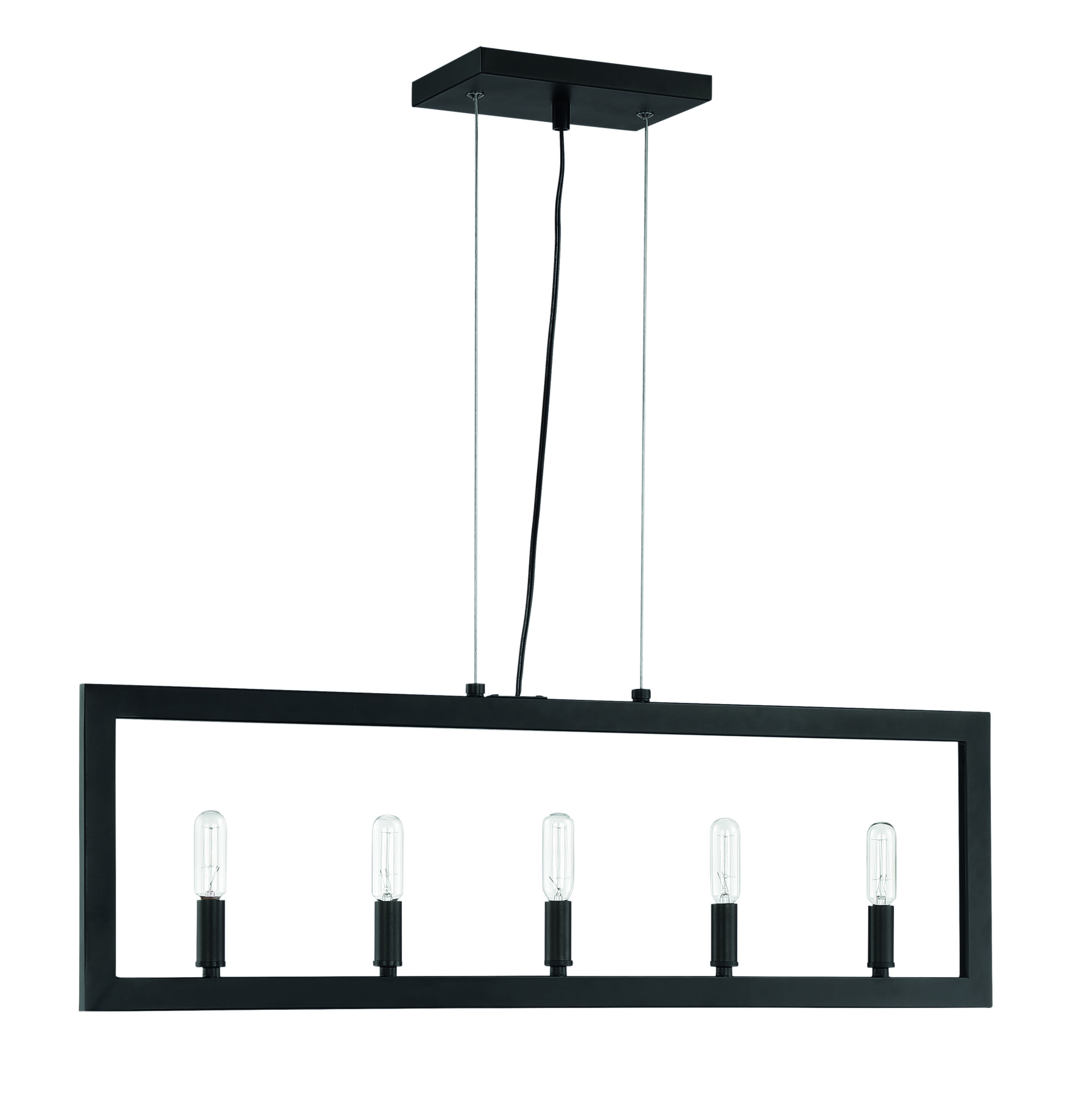 Portrait 5-Light 5" Kitchen Island Light in Espresso - LightsOnline.com