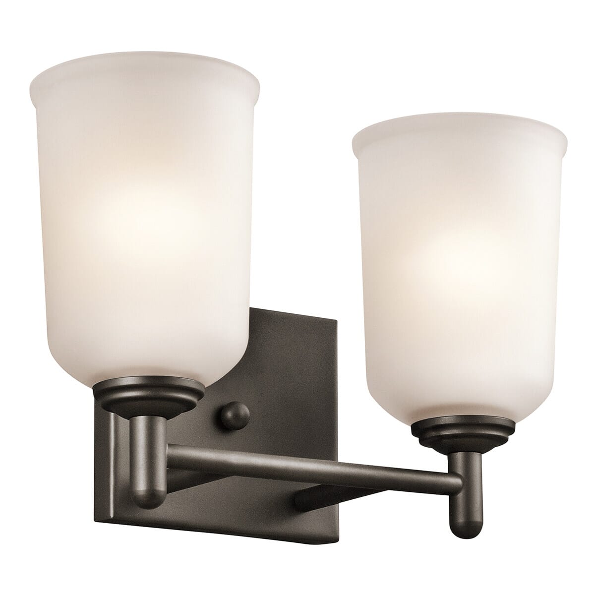 Shailene 2-Light 2-Arm Bathroom Vanity Light in Olde Bronze ...