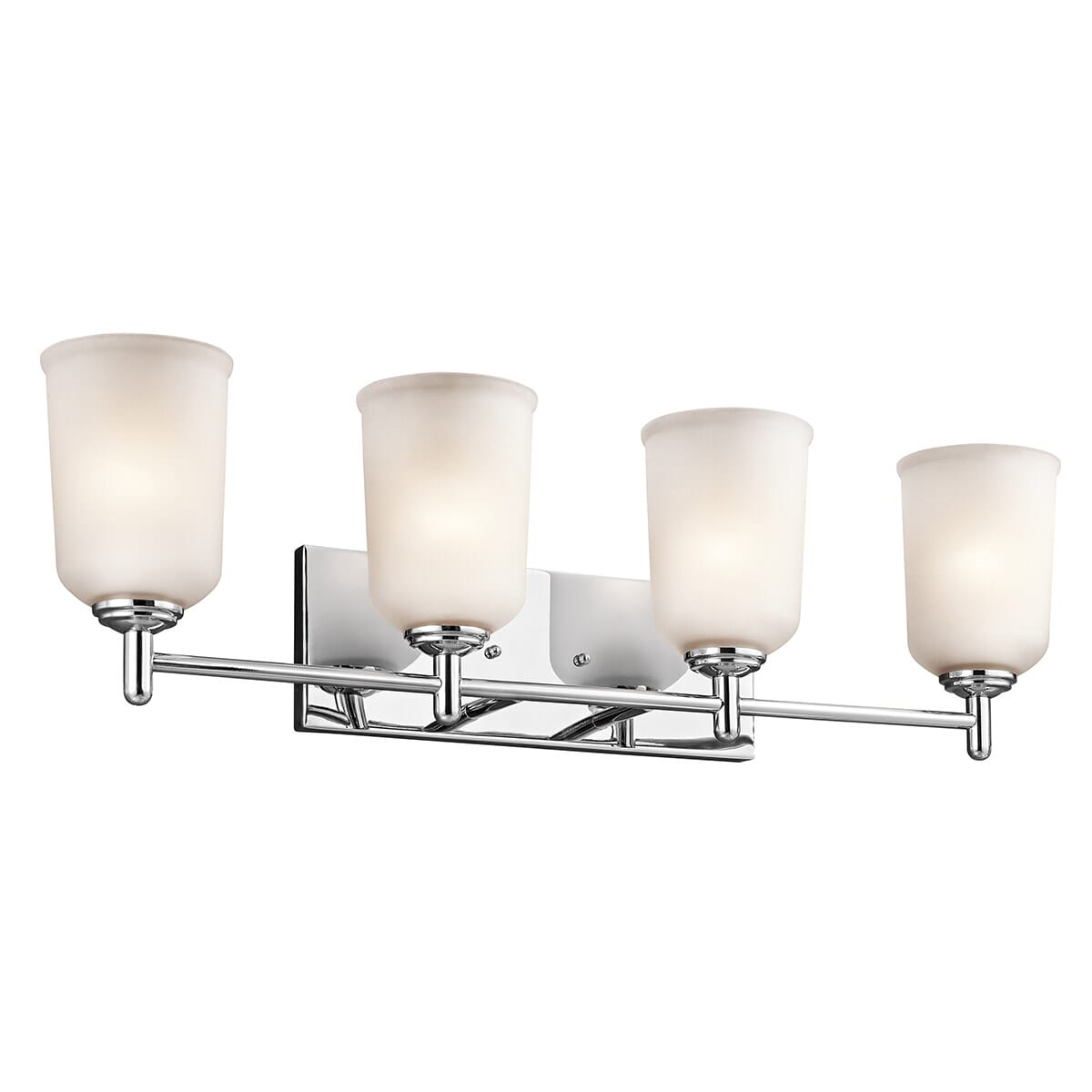 Shailene 4-Light 4-Arm Bathroom Vanity Light in Chrome - LightsOnline.com