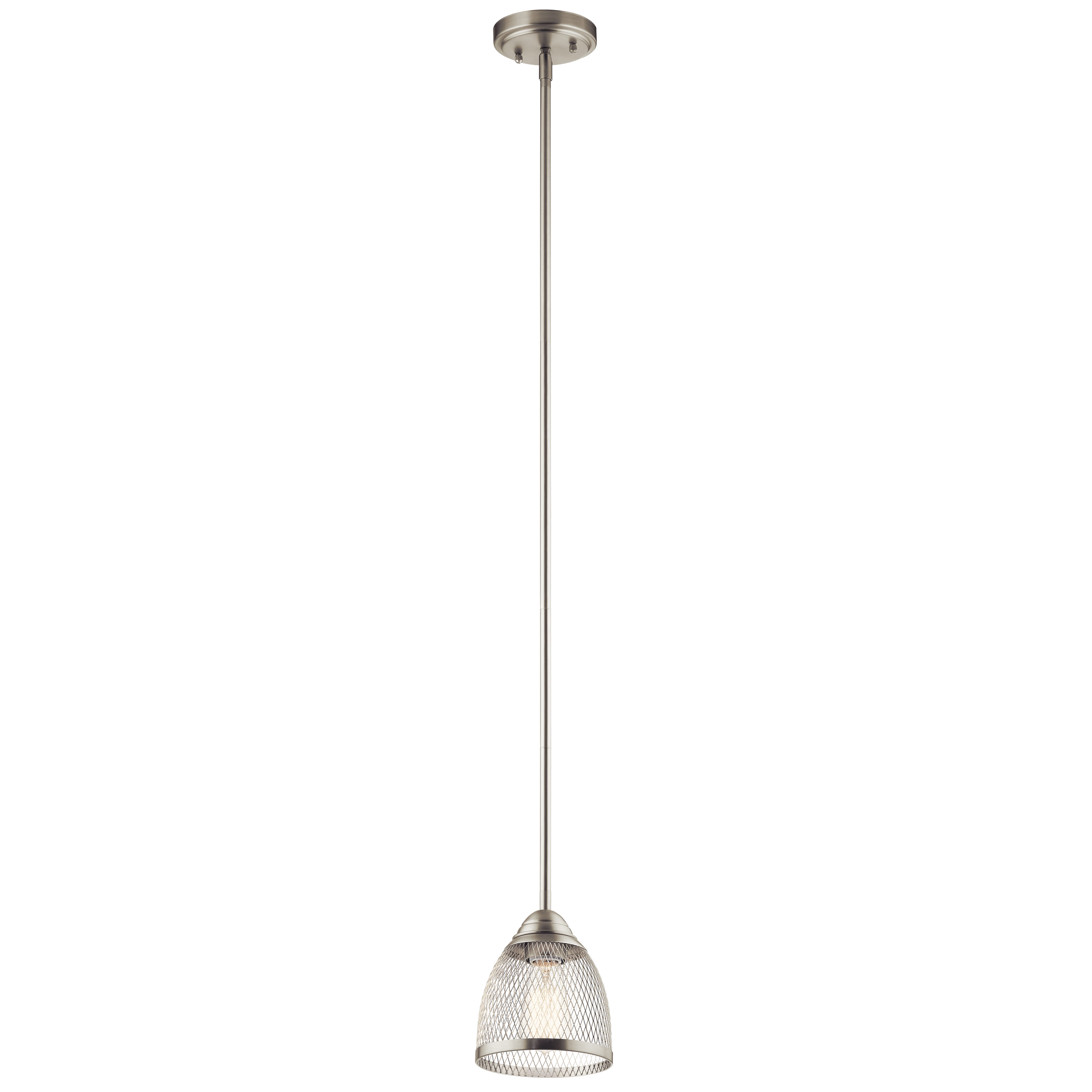 Voclain 6" Pendant Light in Brushed Nickel - LightsOnline.com