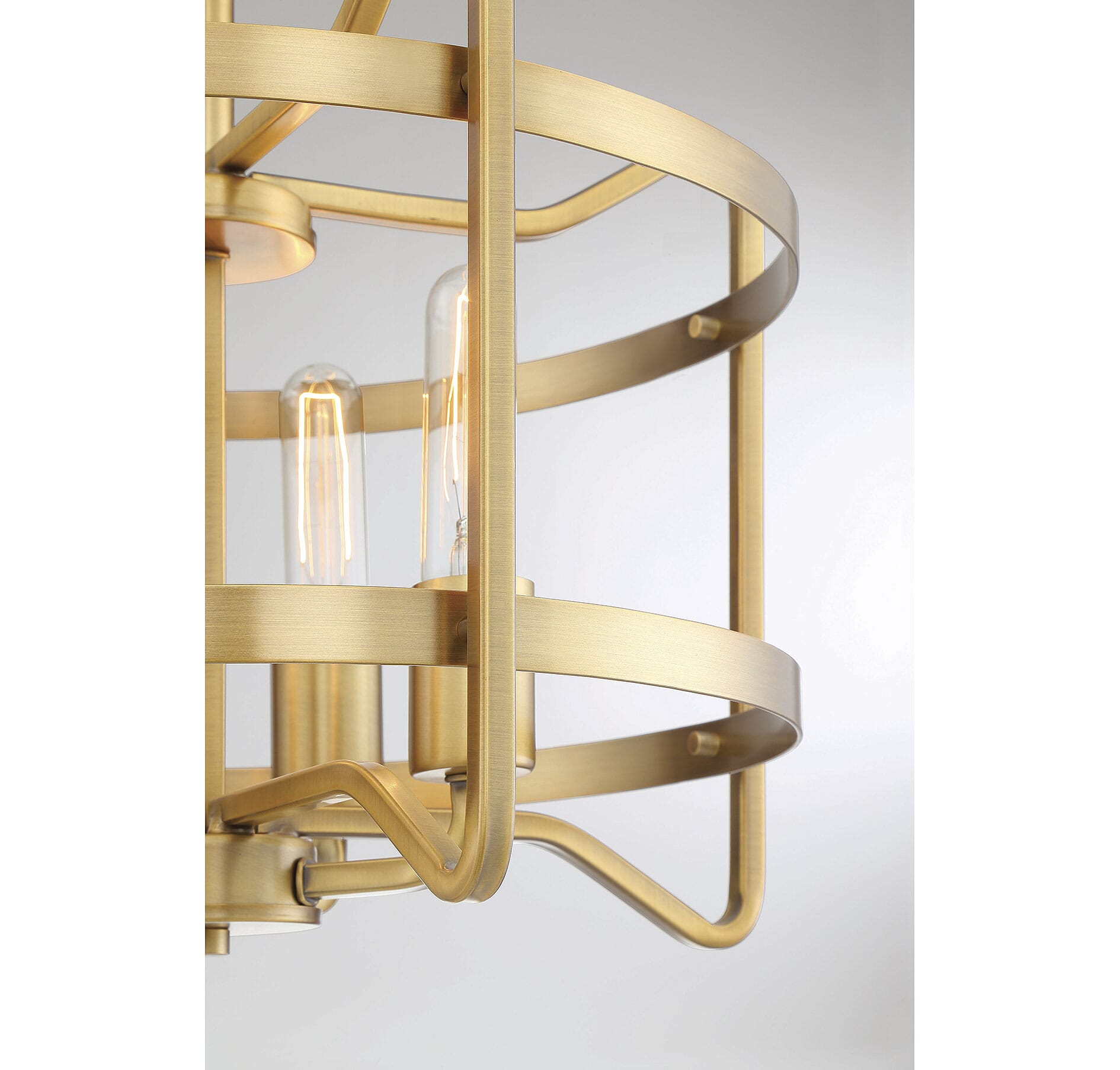 Savoy House Kent 4-Light Ceiling Light in Warm Brass - LightsOnline.com
