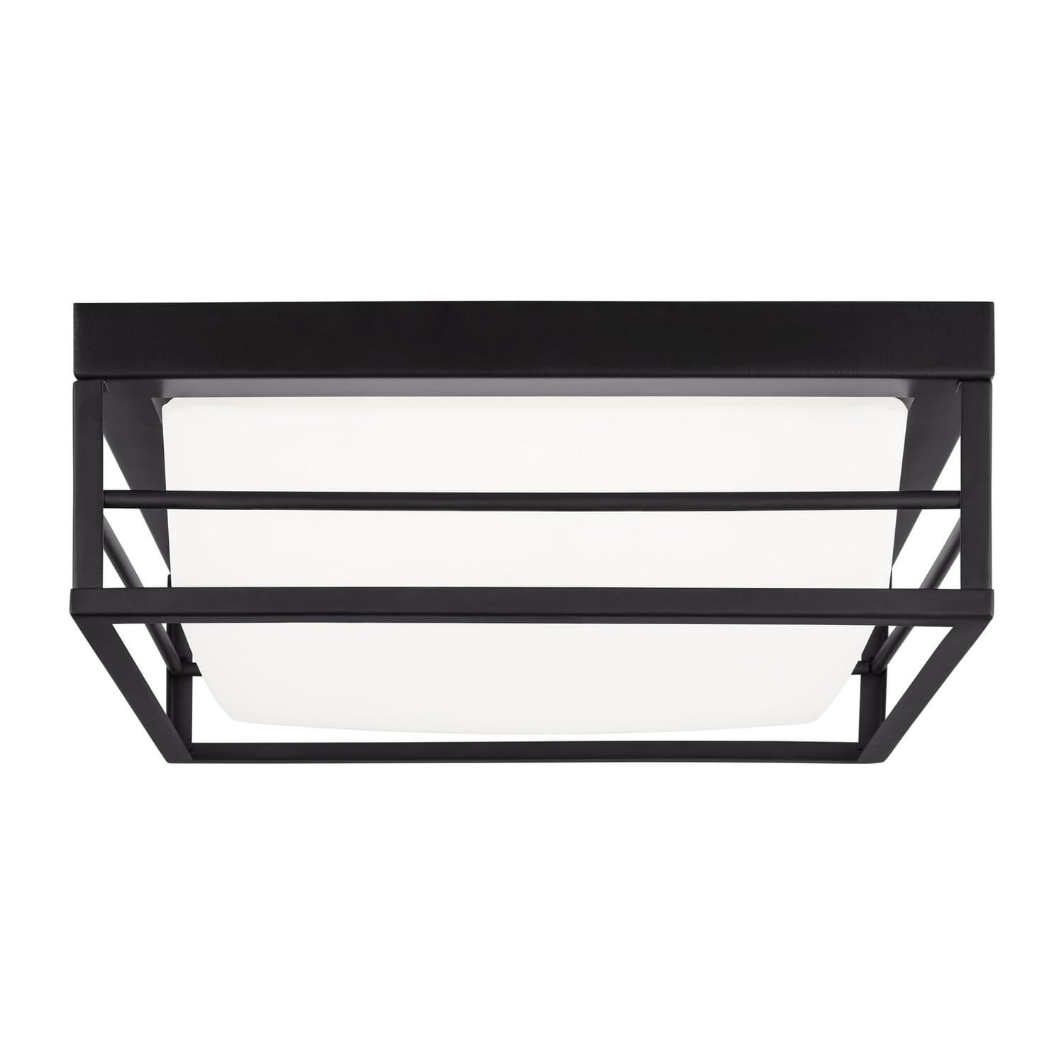 Dearborn 1-Light LED Flushmount Ceiling Light in Midnight Black ...