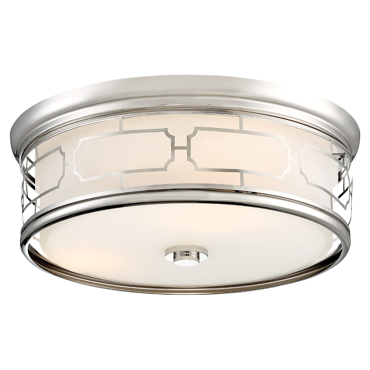 LED Classic Ceiling Light in Polished Nickel - LightsOnline.com
