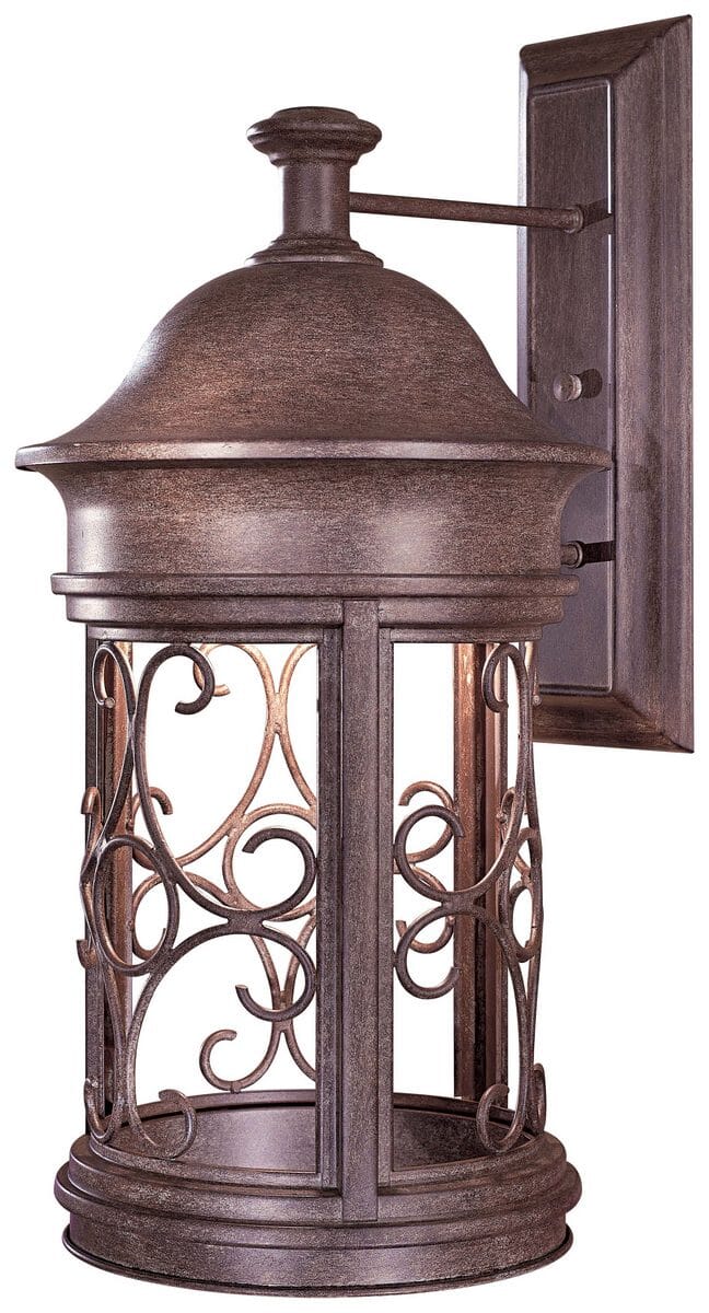 Sage Ridge 23" Outdoor Wall Light in Vintage Rust - LightsOnline.com