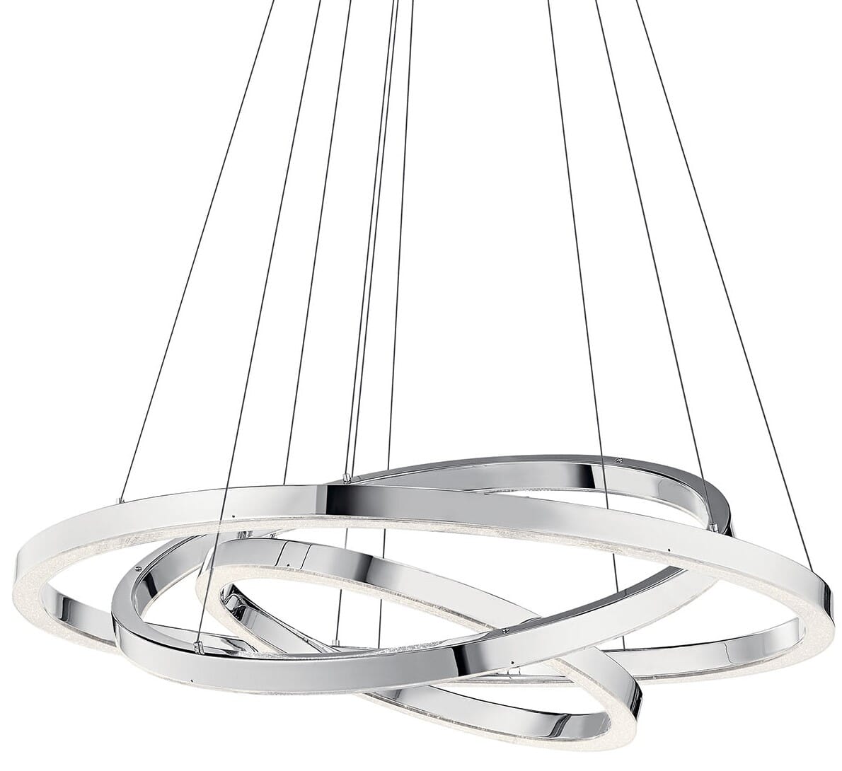 Opus LED 3-Ring Pendant Light in Chrome - LightsOnline.com