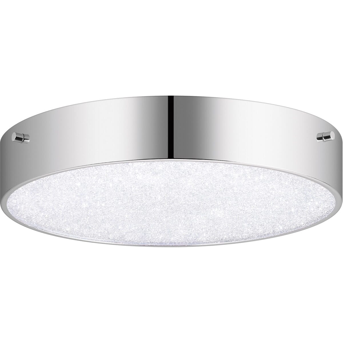 Crystal Moon 12" Ceiling Light in Chrome - LightsOnline.com