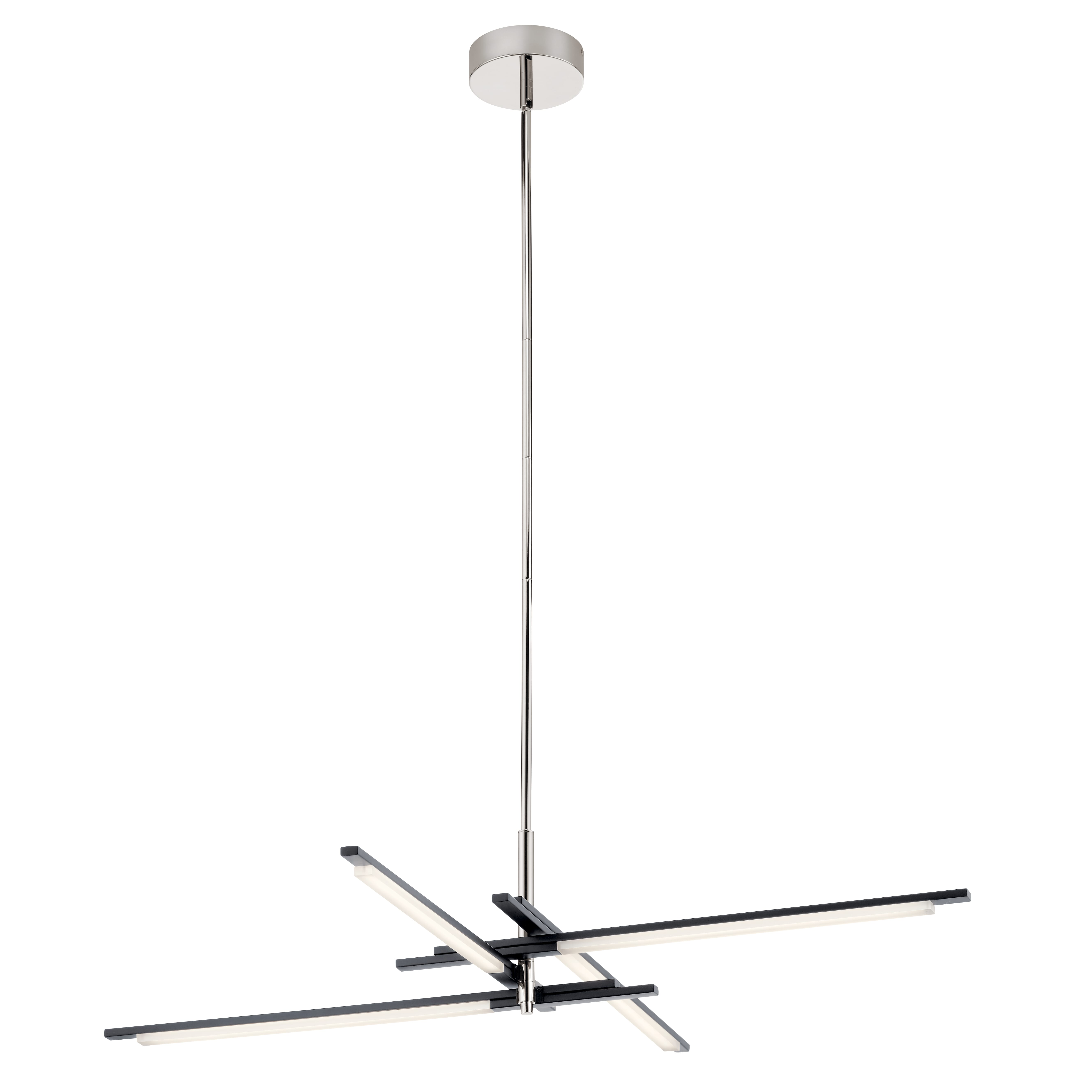 Charter 4-Light 40" Pendant Light in Matte Black - LightsOnline.com