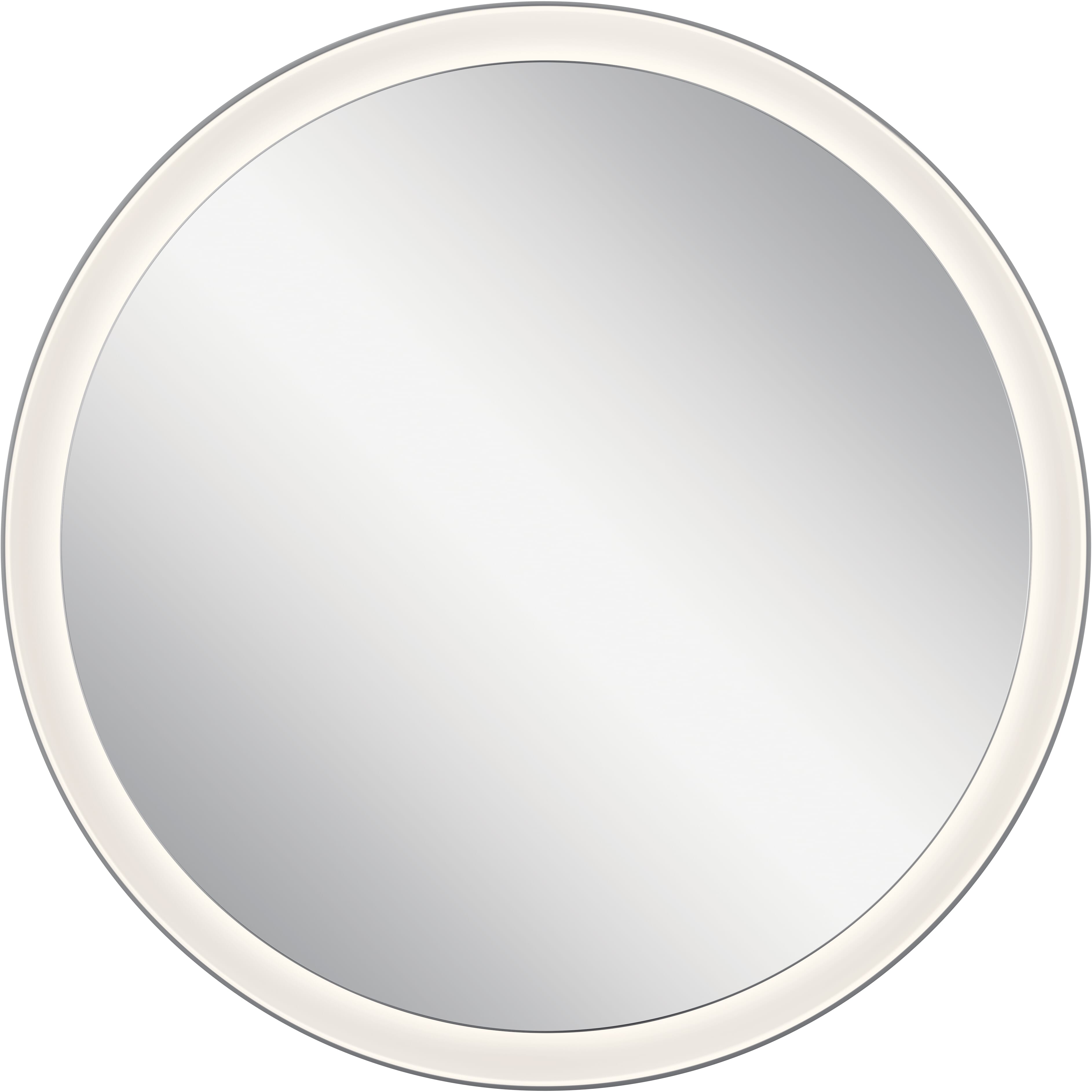 Elan 32" Lighted Mirror in Silver Matte - LightsOnline.com