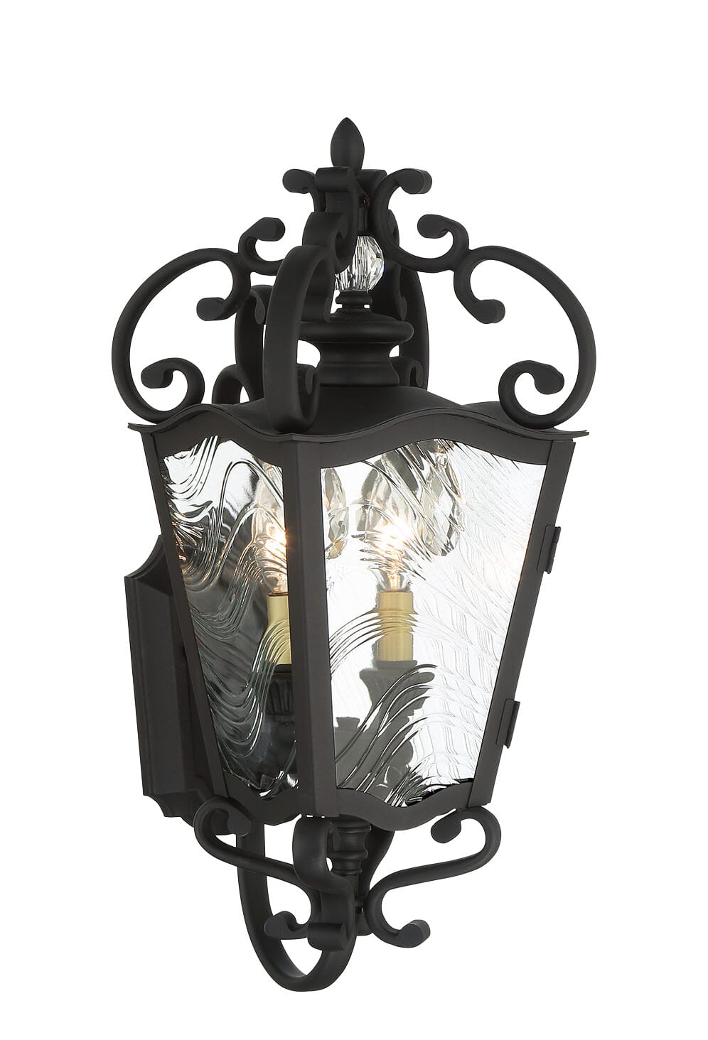 Brixton Ivy 2-Light Outdoor Hanging Light in Coal with Honey Gold ...
