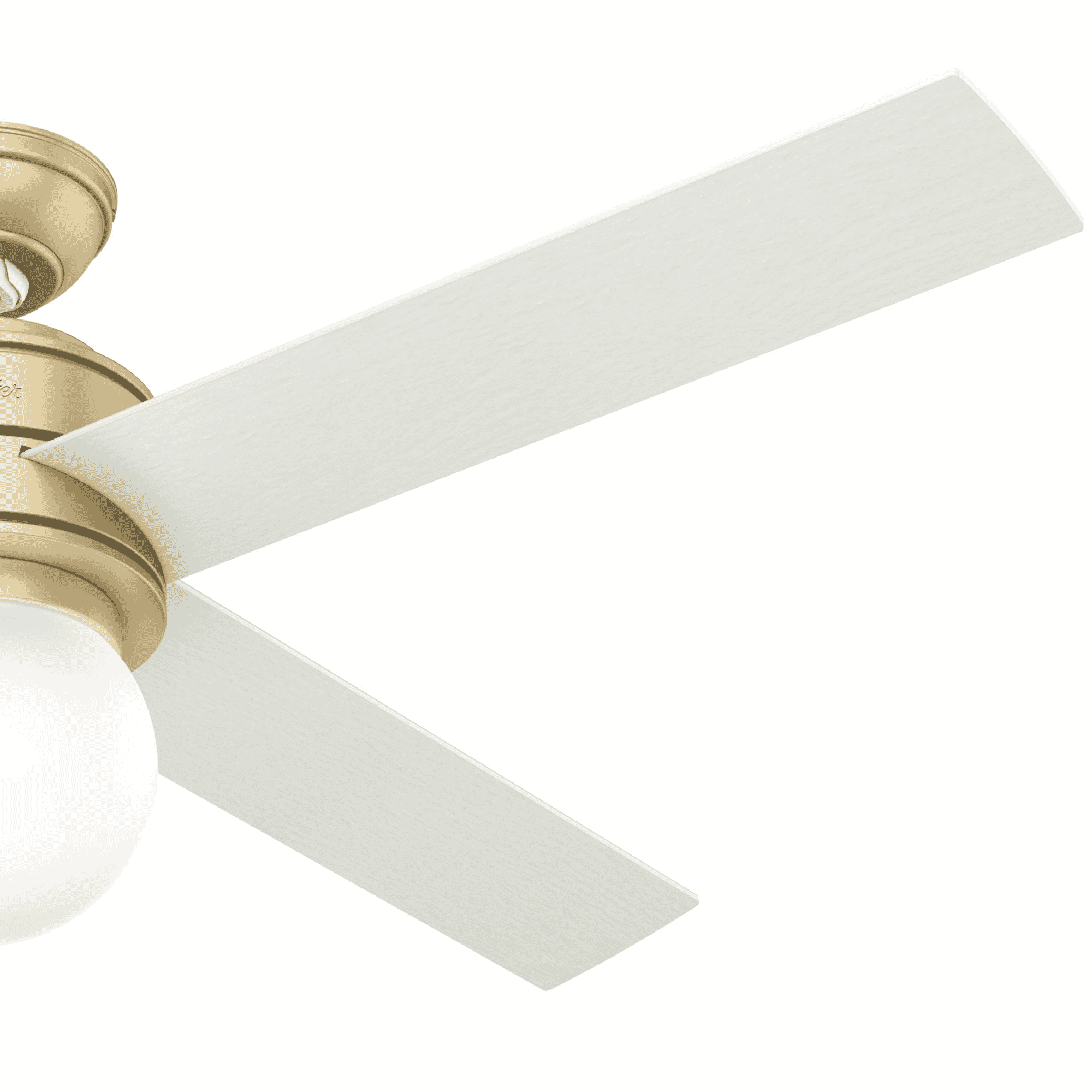 Hunter Hepburn 52" Indoor Ceiling Fan in Modern Brass