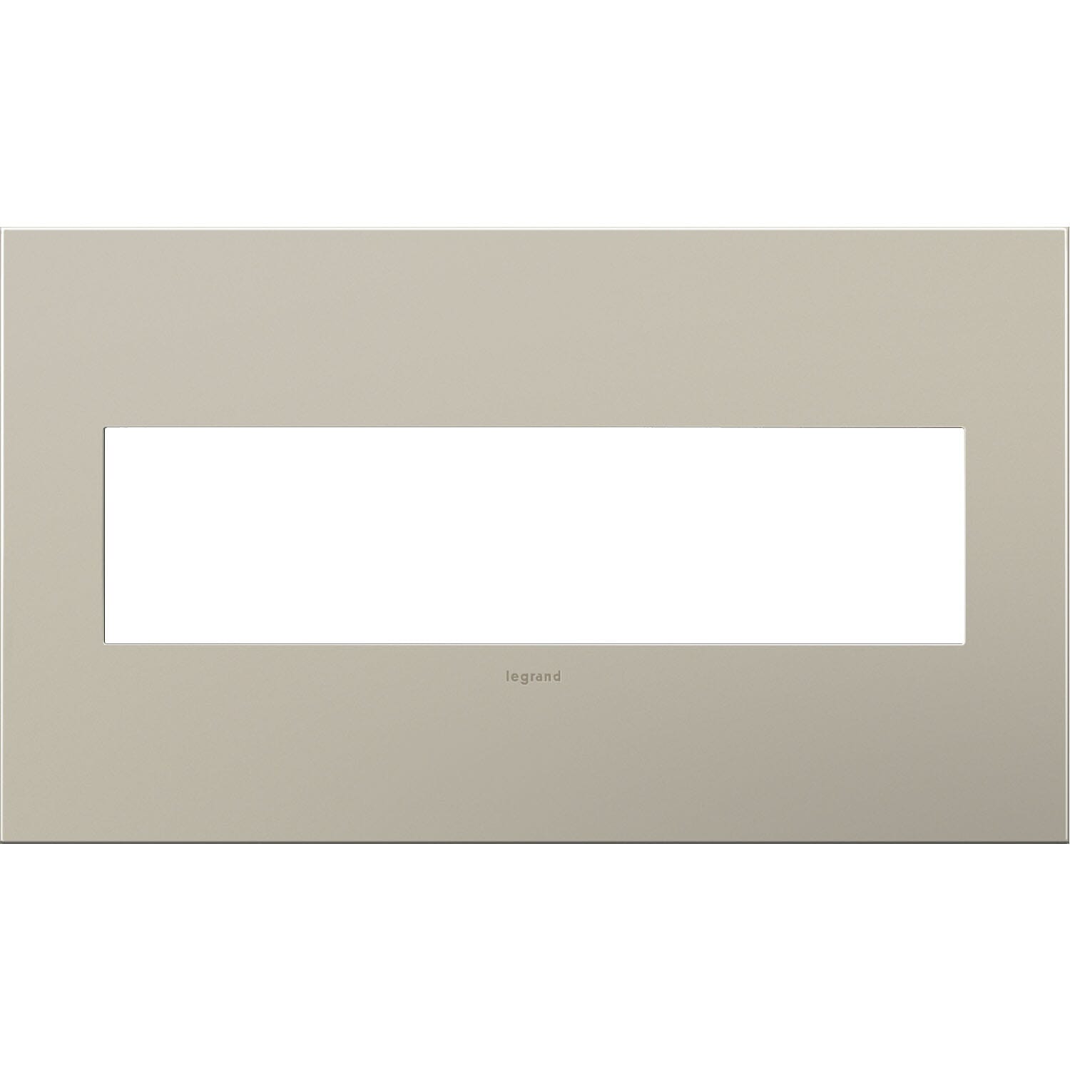 adorne Satin Nickel 4 Opening Wall Plate - LightsOnline.com