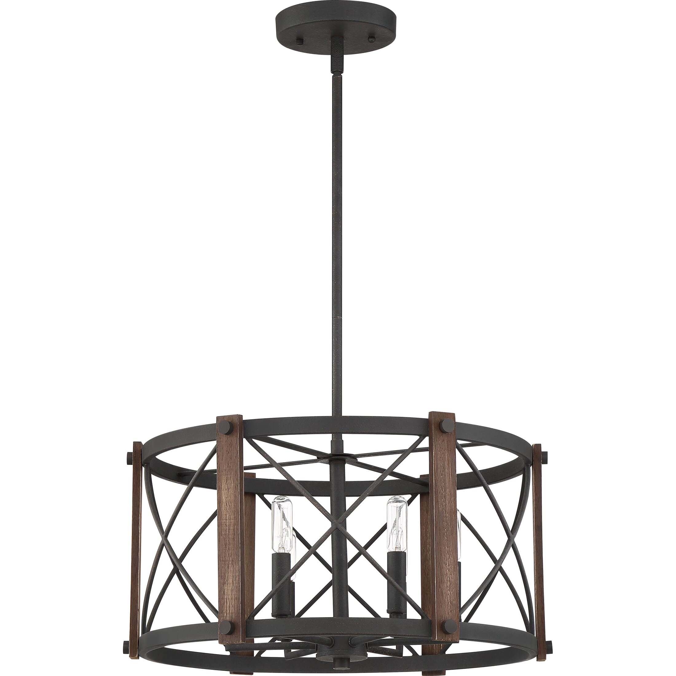 Baron 6-Light Pendant in Marcado Black - LightsOnline.com