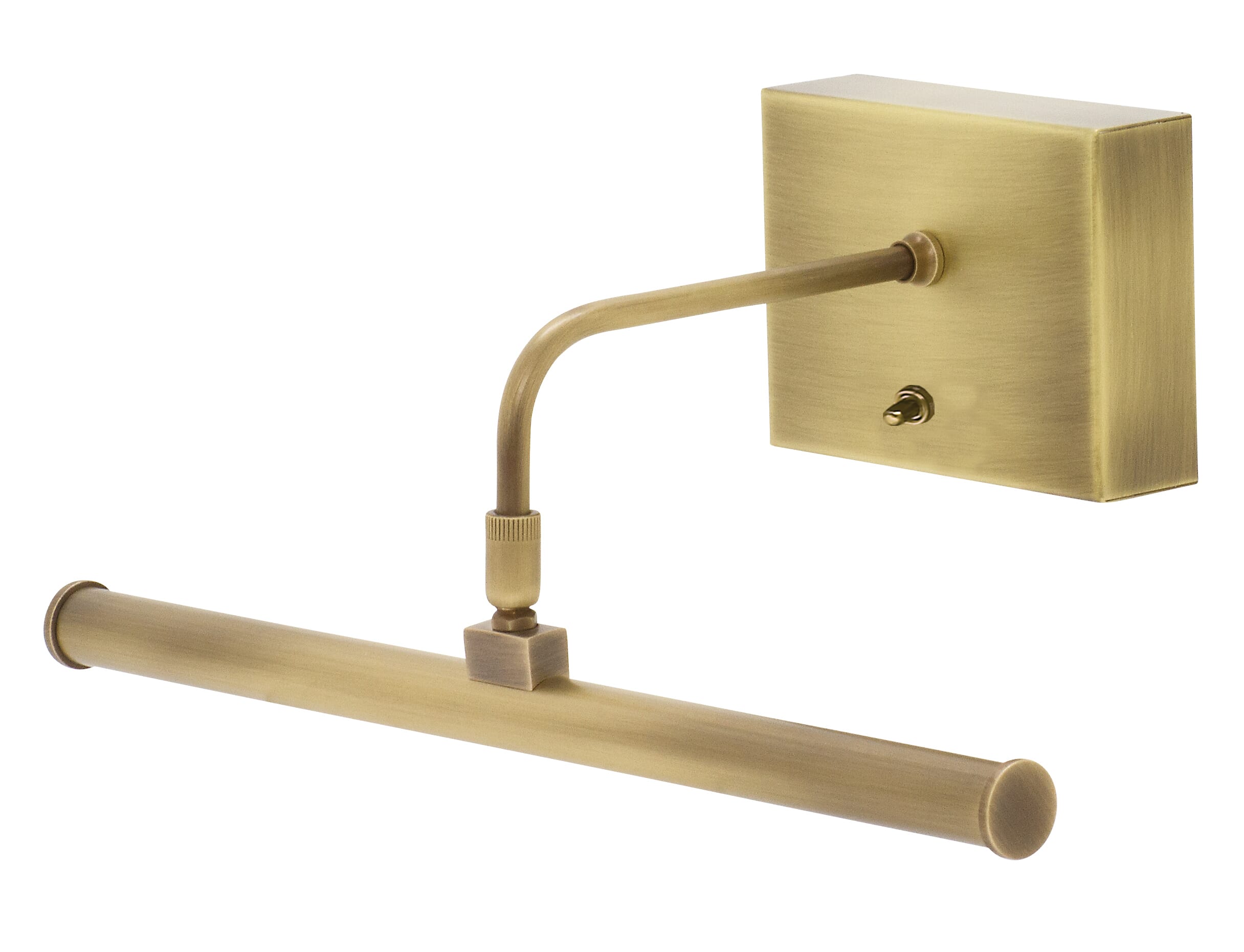 Slim-Line 13" Picture Light in Antique Brass - LightsOnline.com