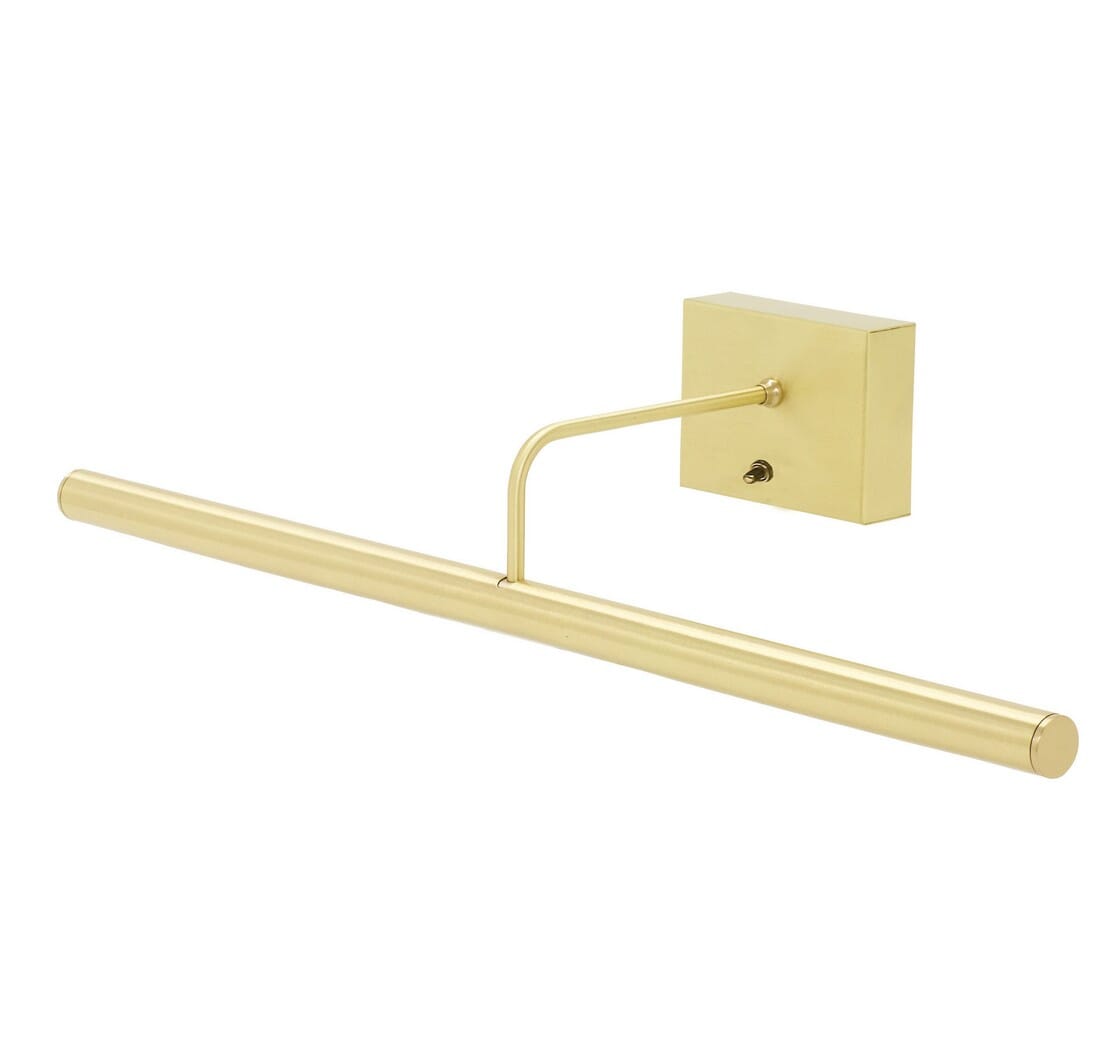 Slim-Line 24" LED Picture Light in Satin Brass - LightsOnline.com