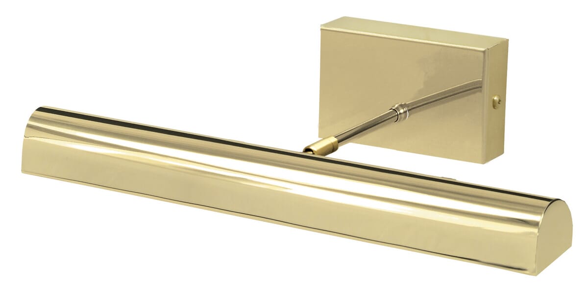 Battery Operated Classic LED 14" Polished Brass Picture Light ...