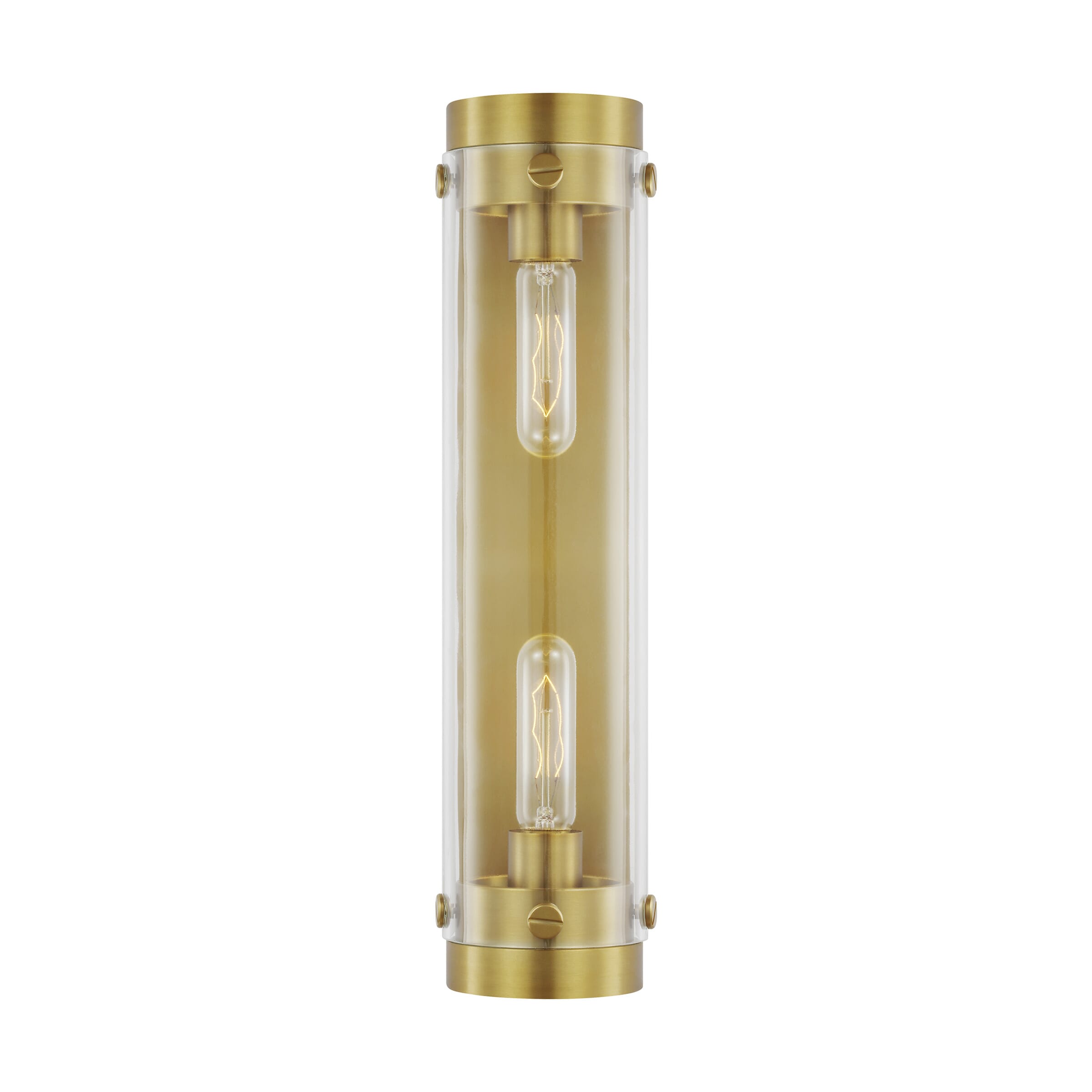 Visual Comfort Studio Garrett 2-Light Bathroom Vanity Light in Burnished Brass by Chapman ...