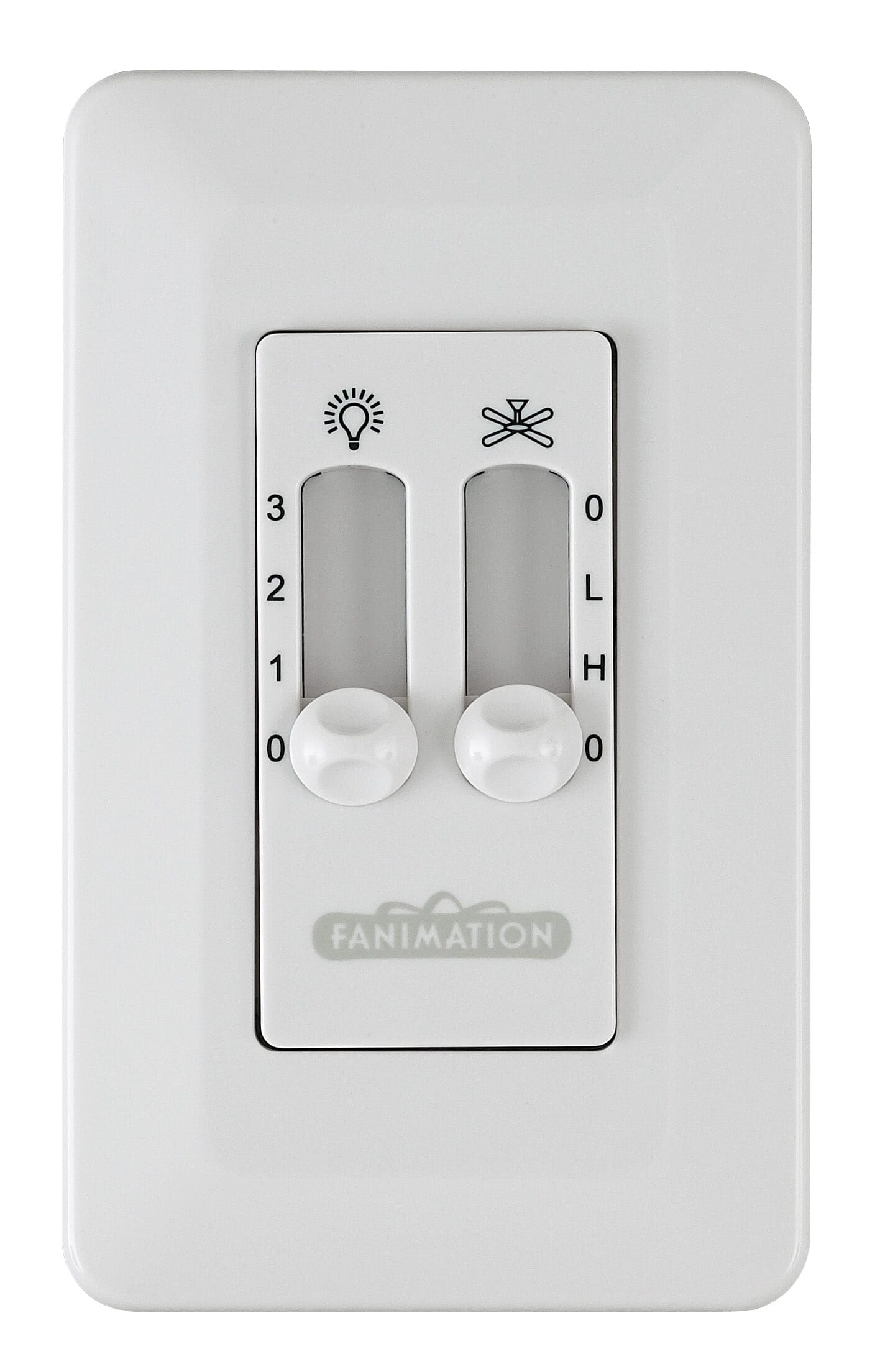 Fanimation Controls Wall Control Non Reversing Fan Speed and Light in ...