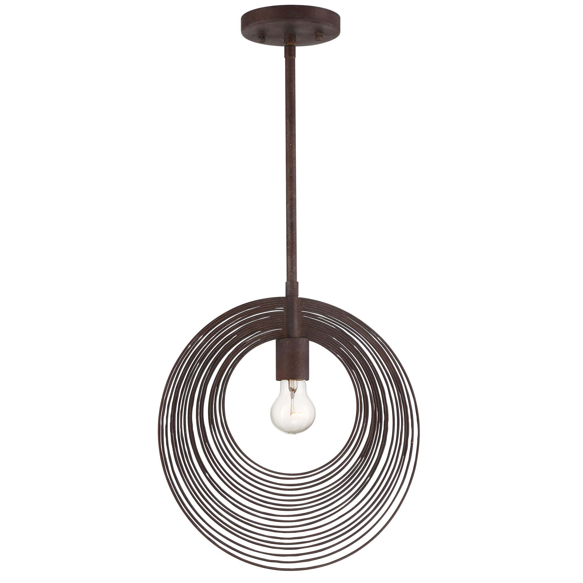 Crystorama Doral Pendant Light in Forged Bronze - LightsOnline.com