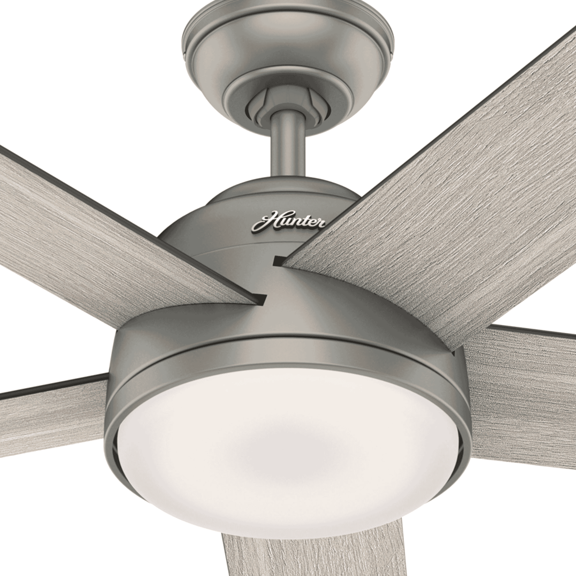 Hunter Romulus 60" Indoor Ceiling Fan in Matte Silver - LightsOnline.com