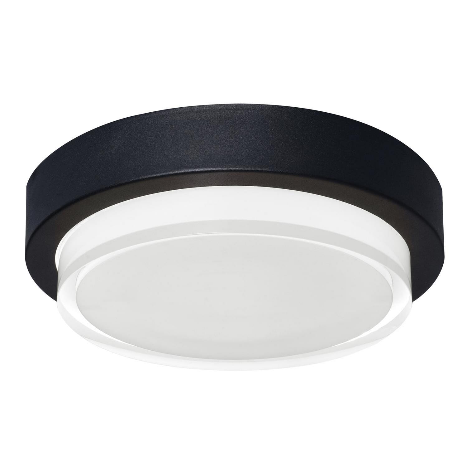 Elm LED Outdoor Flush Mount in Black - LightsOnline.com