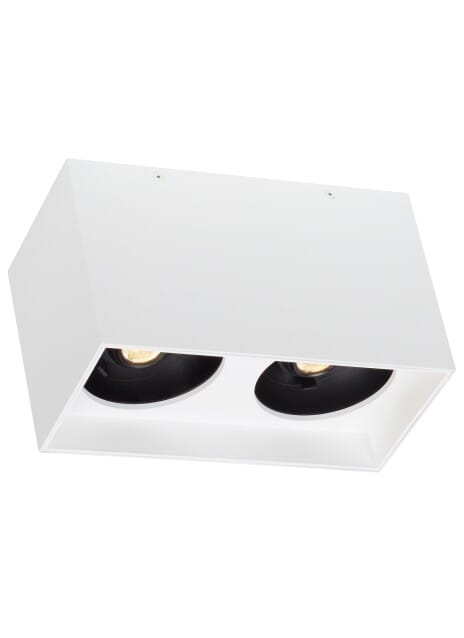 White LED Flush Mount from the Exo Collection - LightsOnline.com