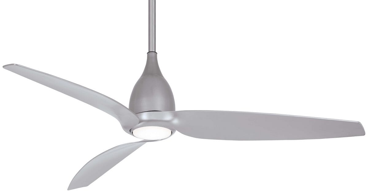 Silver 60"Ceiling Fan from the Tear Collection - LightsOnline.com