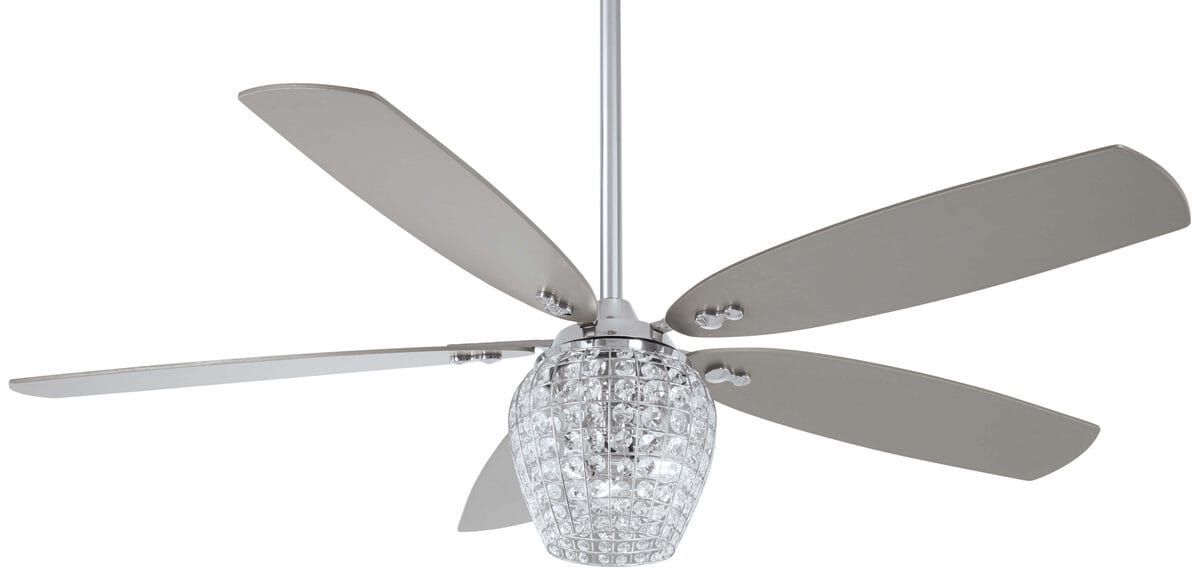Minka-Aire Bling 56" LED Ceiling Fan in Chrome - LightsOnline.com